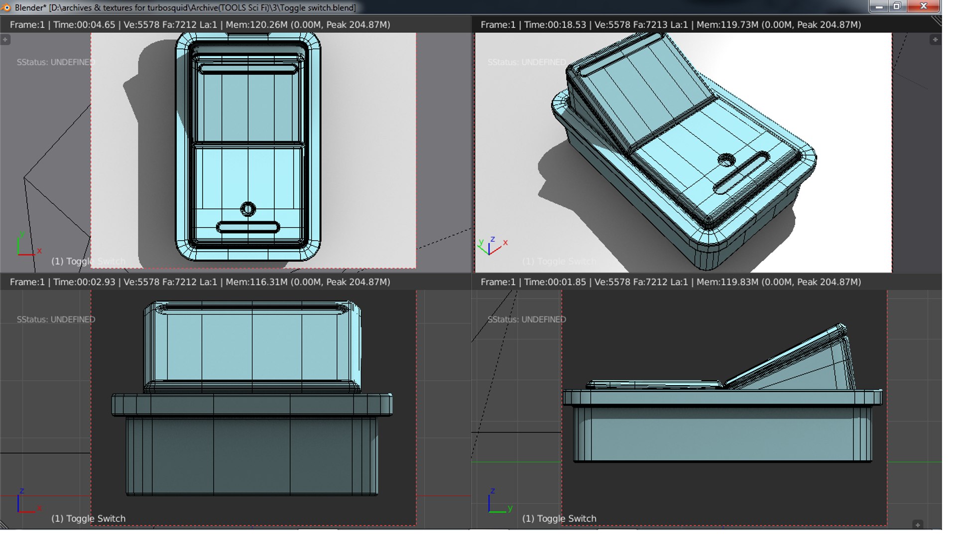 3D Toggle Switch - TurboSquid 1165580