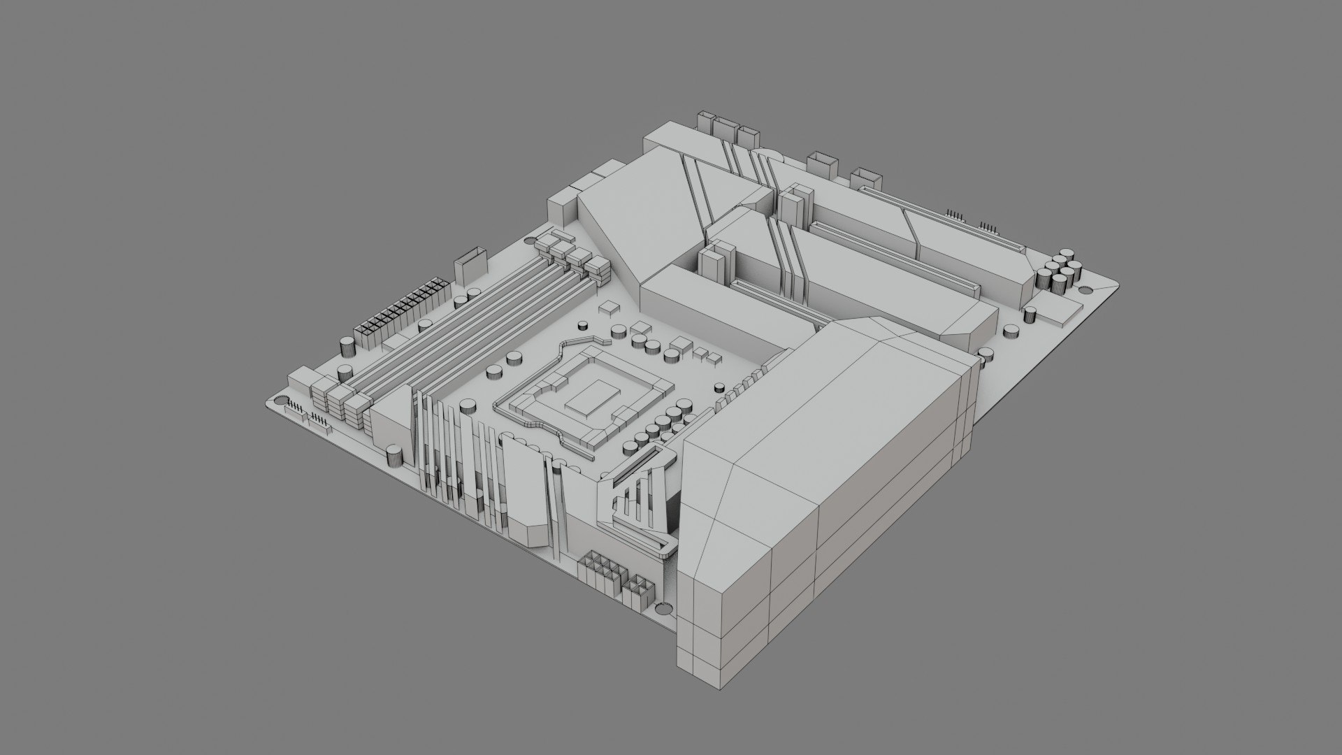 Mother Board - Low Poly 3D Model - TurboSquid 1901407