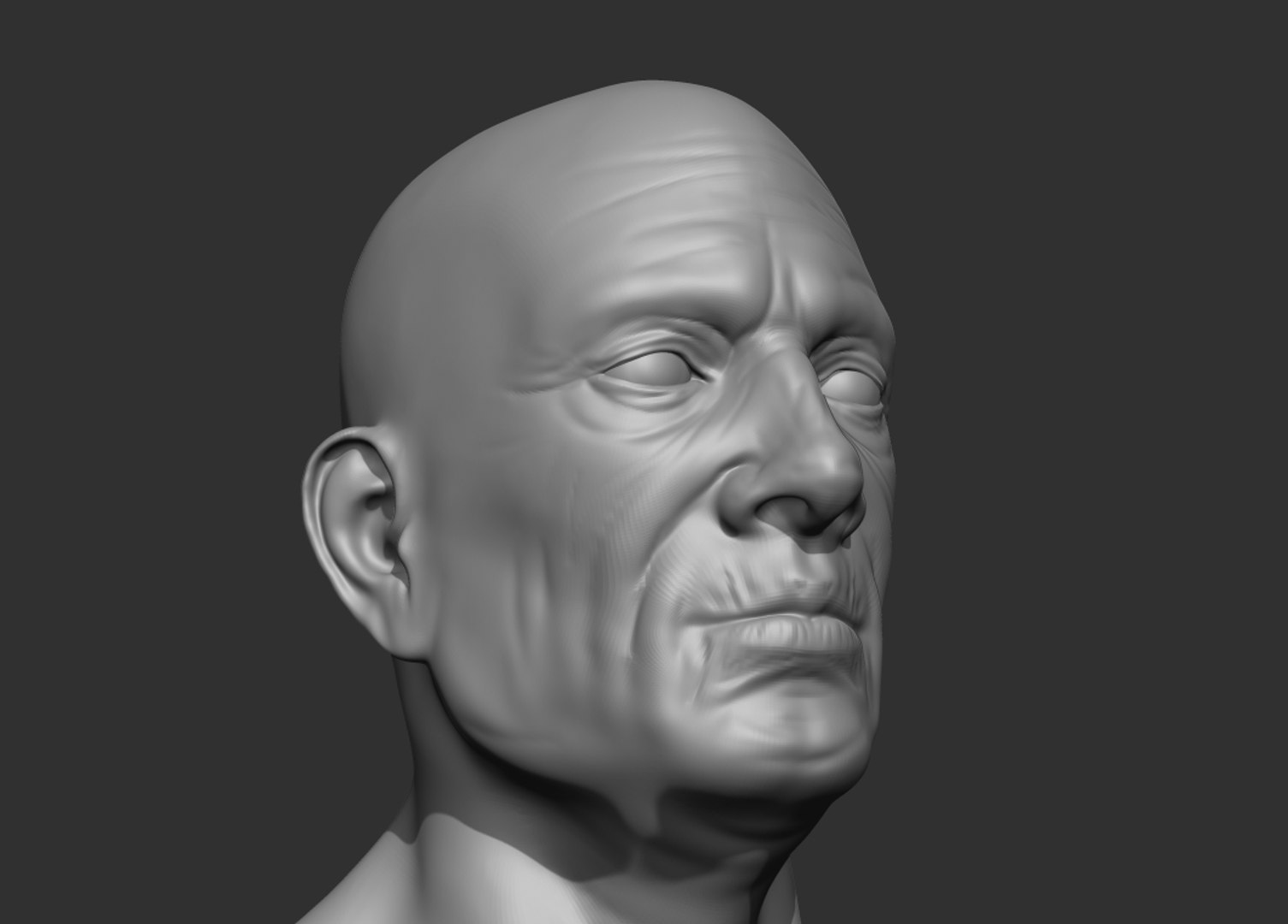3D Male Old Head Model - TurboSquid 1555815