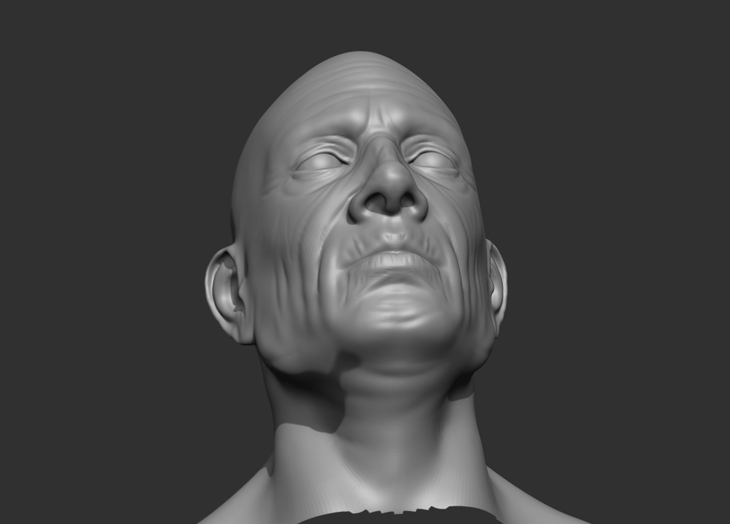 3D Male Old Head Model - TurboSquid 1555815