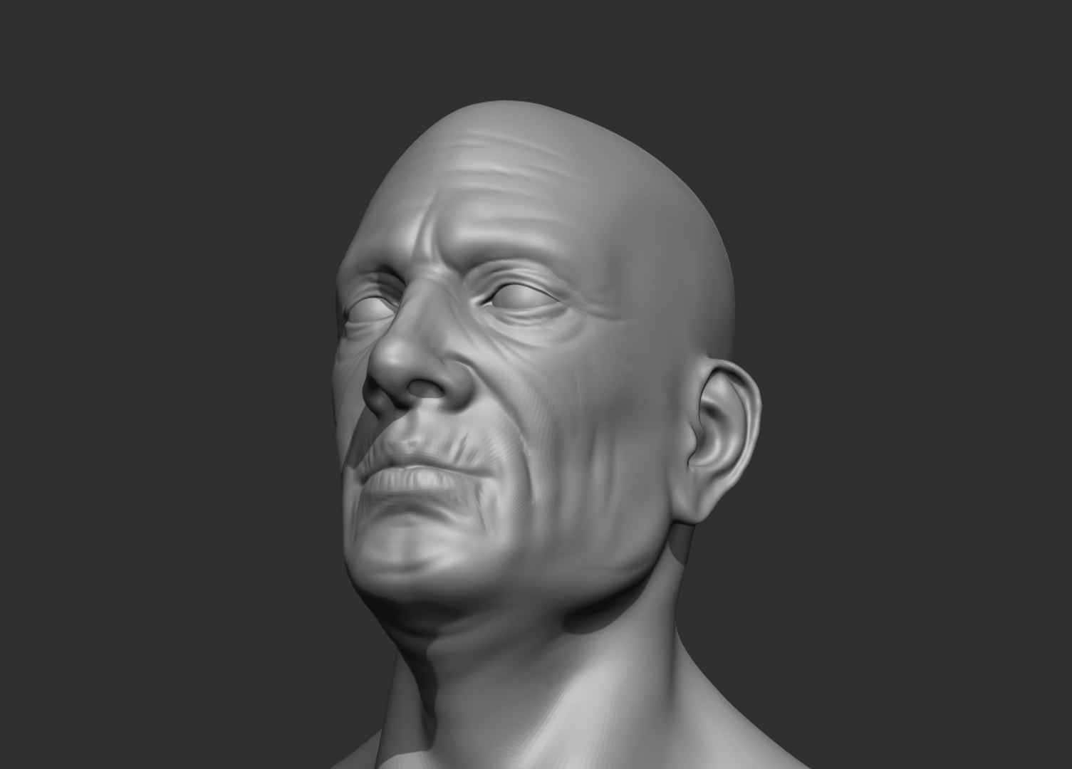 3D Male Old Head Model - TurboSquid 1555815