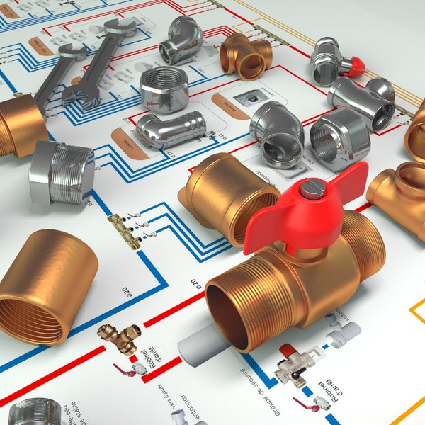 plumbing pipe 3d model