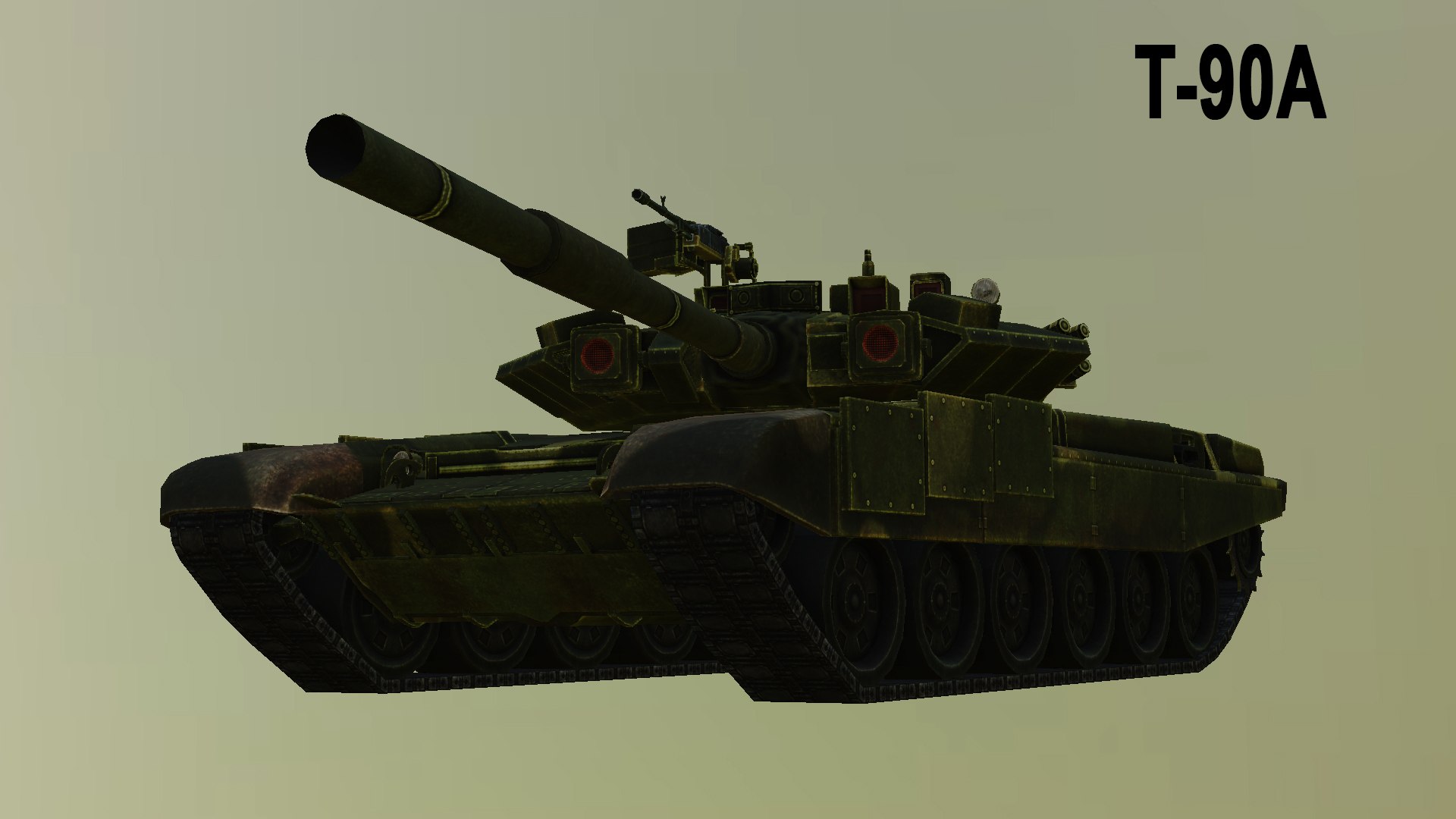 Russian Battle Tank T90a 3d Model