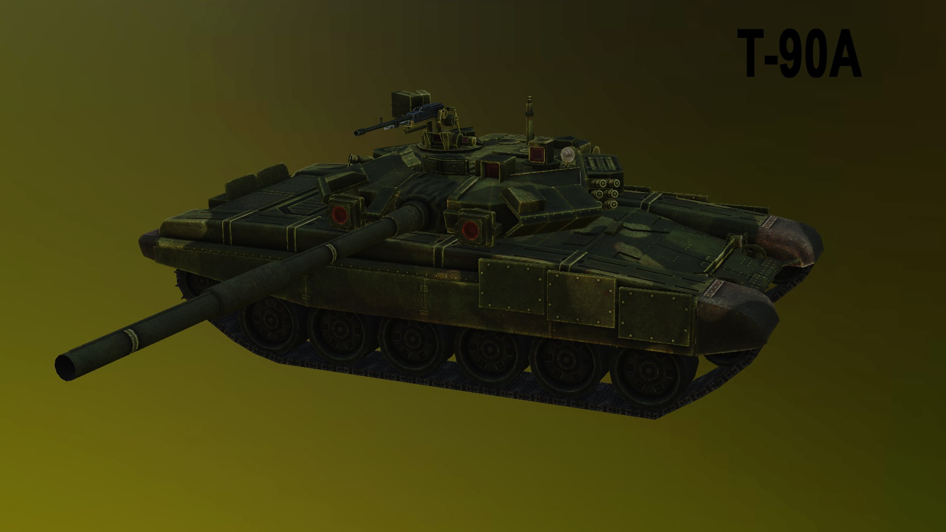 Russian Battle Tank T90a 3d Model