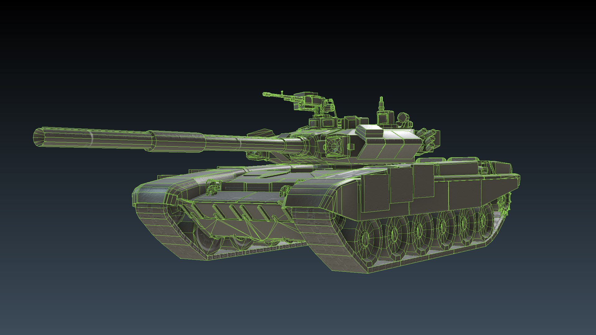 Russian Battle Tank T90a 3d Model