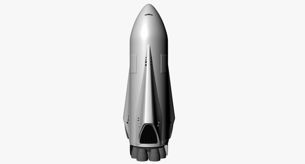 3d rocket mars model