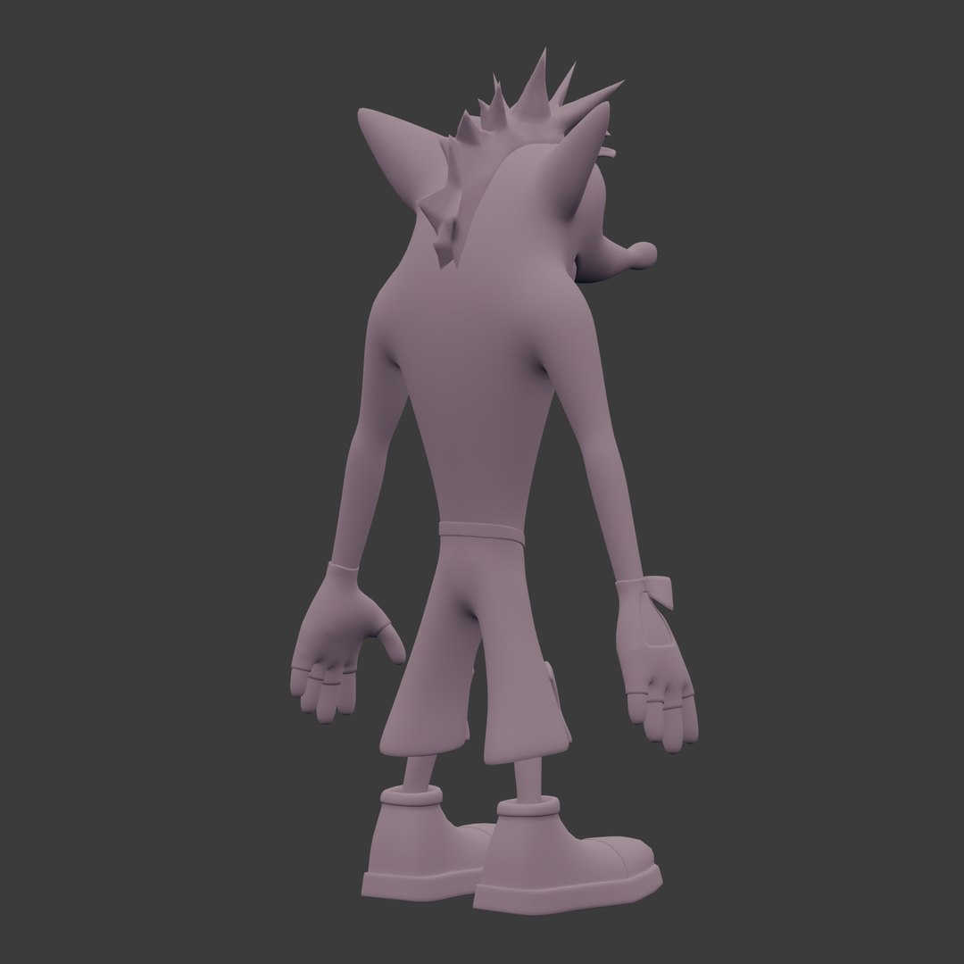 Crash Bandicoot Crash Twinsanity Desing Mesh 3D Model - TurboSquid 2366074