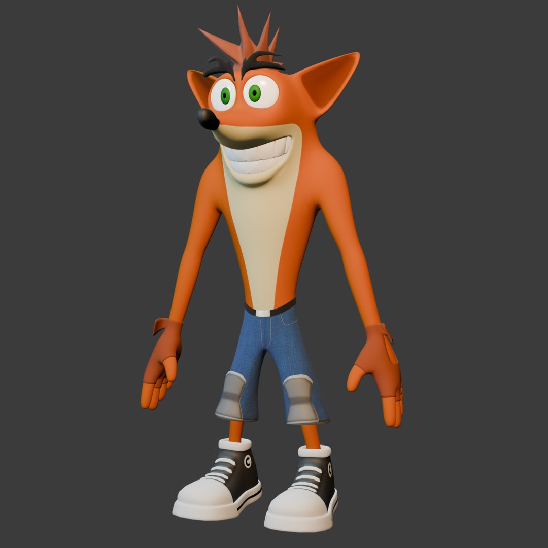 Crash Bandicoot Crash Twinsanity Desing Mesh 3D Model - TurboSquid 2366074