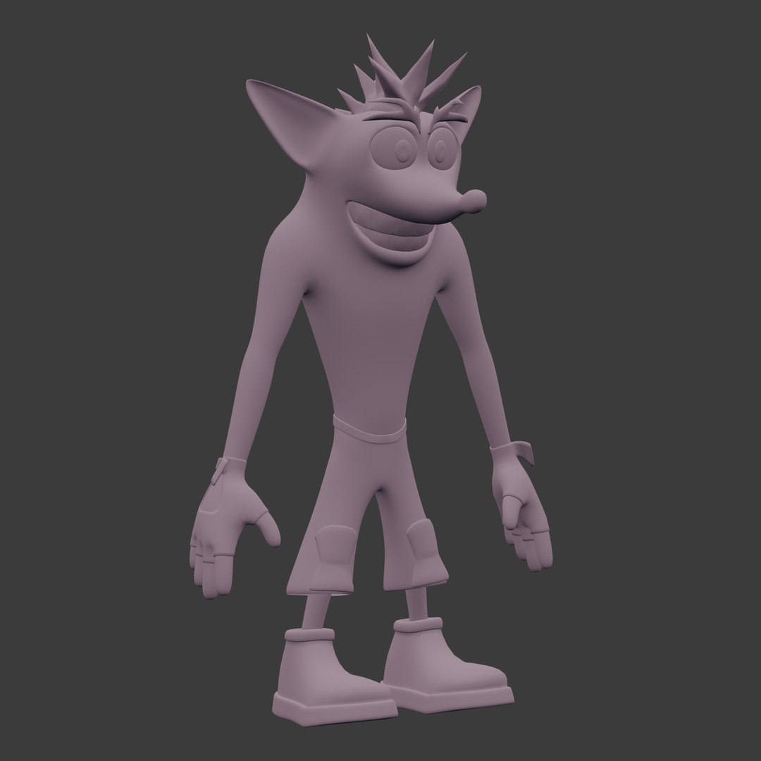 Crash Bandicoot Crash Twinsanity Desing Mesh 3D Model - TurboSquid 2366074