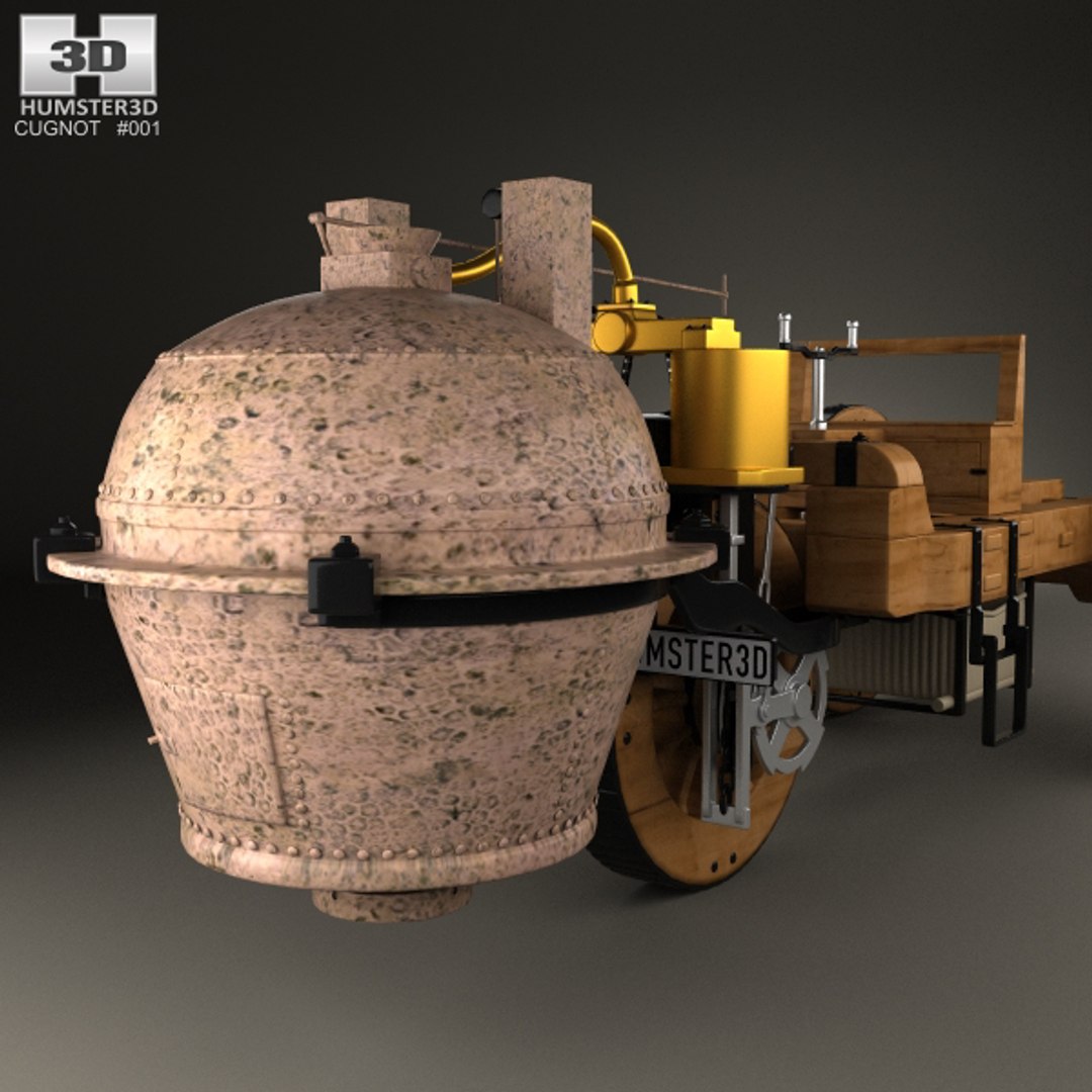 3D Model Cugnot Fardier Vapeur - TurboSquid 1245030