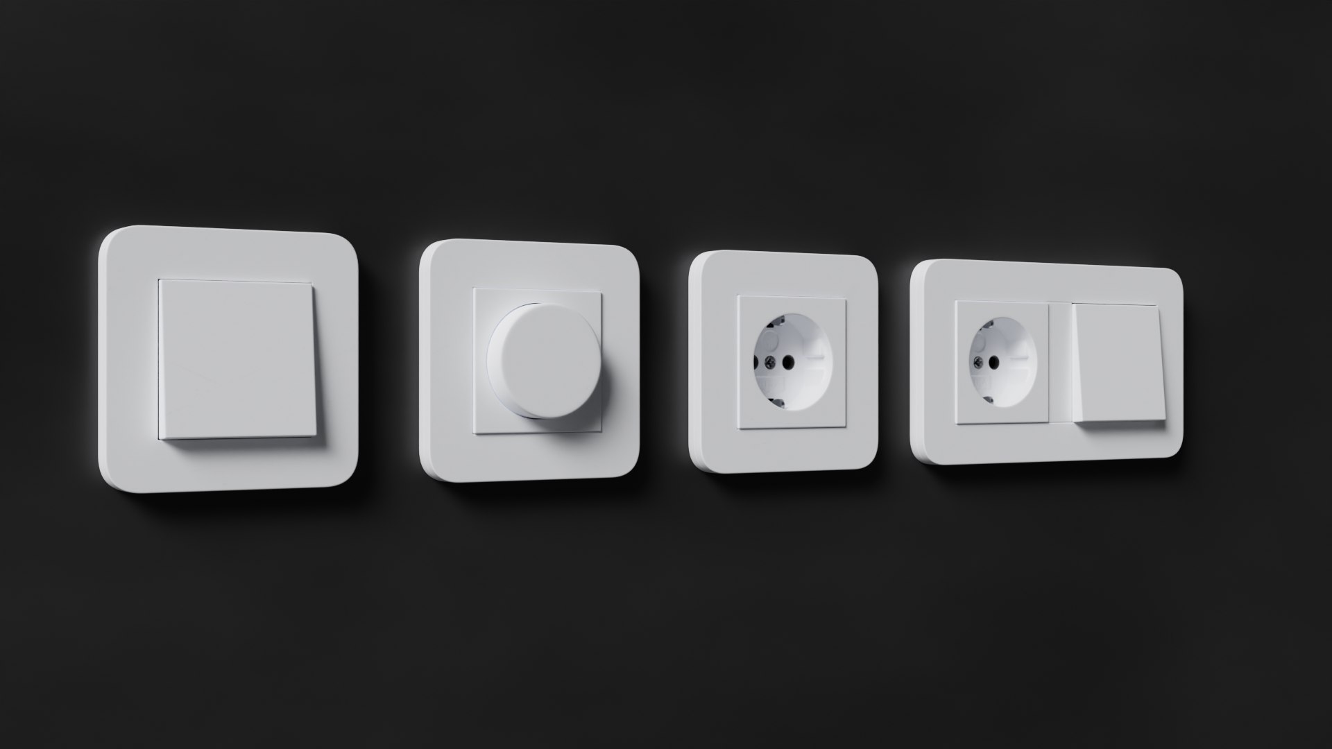 3D E3 Switches And Socket By Gira - TurboSquid 1761360