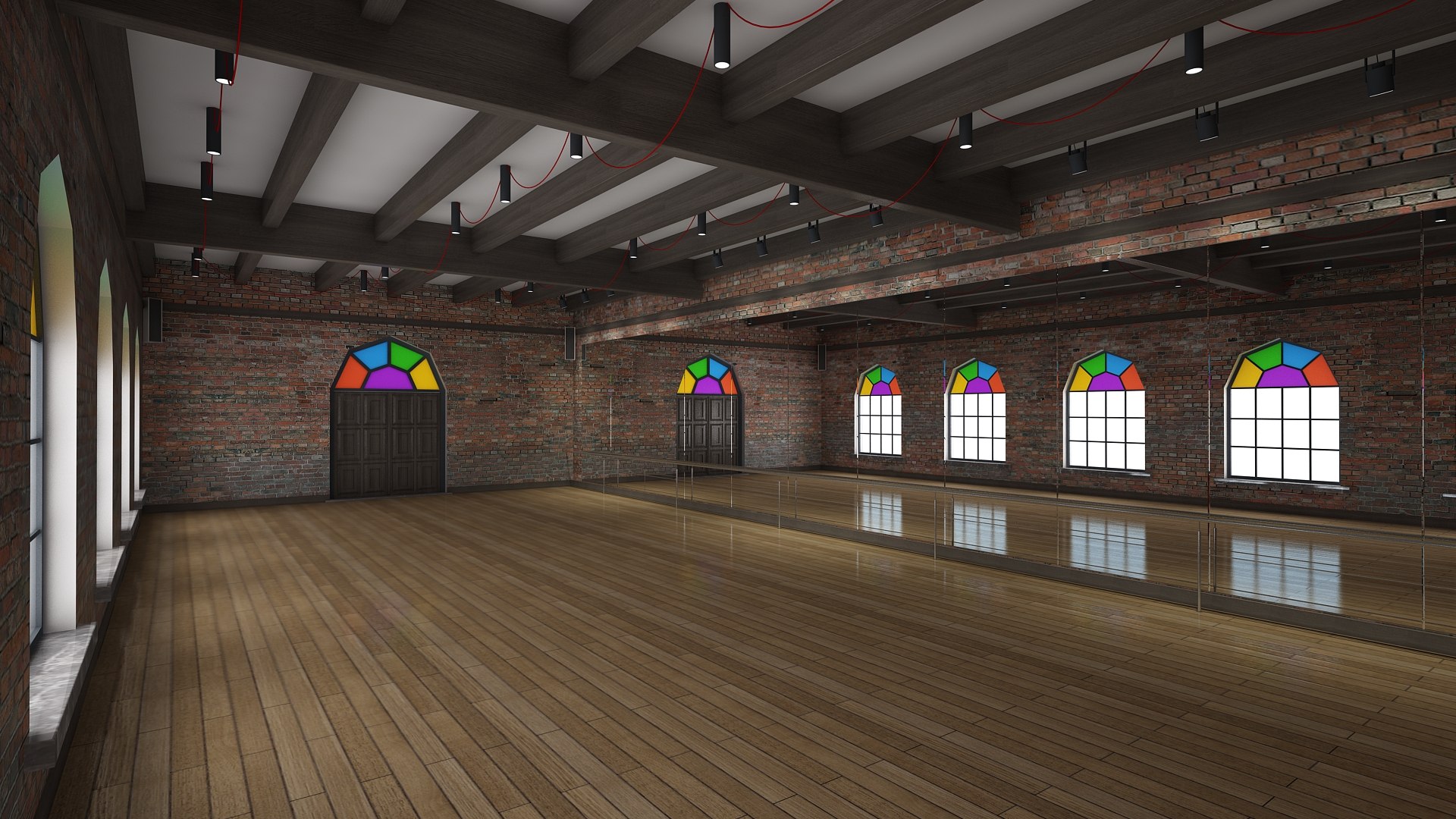 3D Ballet-dance Studio Model - TurboSquid 1373534