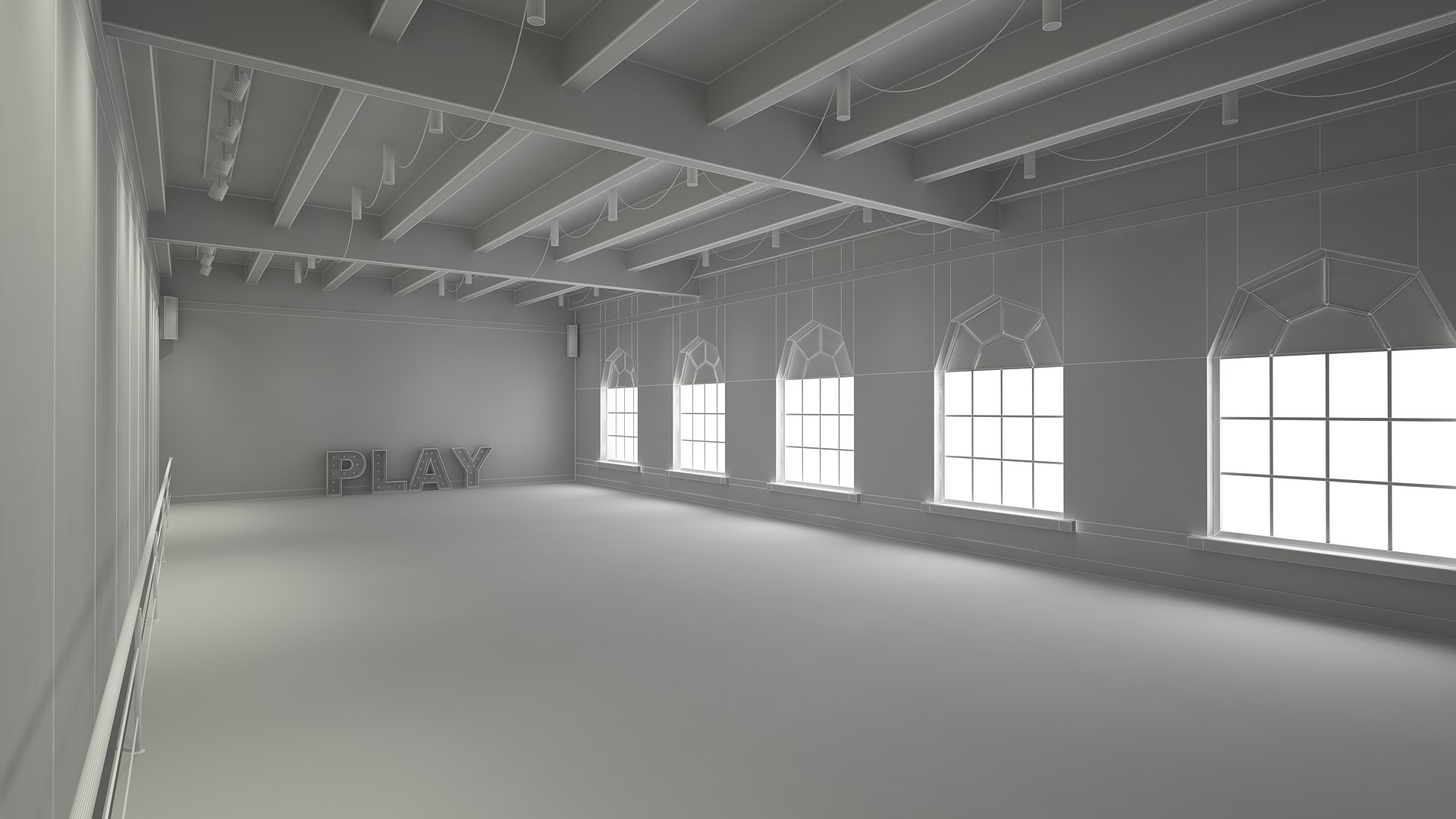 3D Ballet-dance Studio Model - TurboSquid 1373534