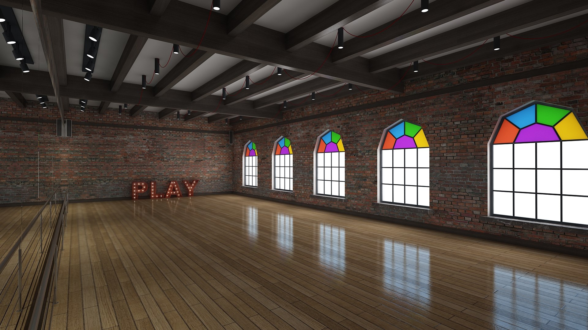 3D Ballet-dance Studio Model - TurboSquid 1373534