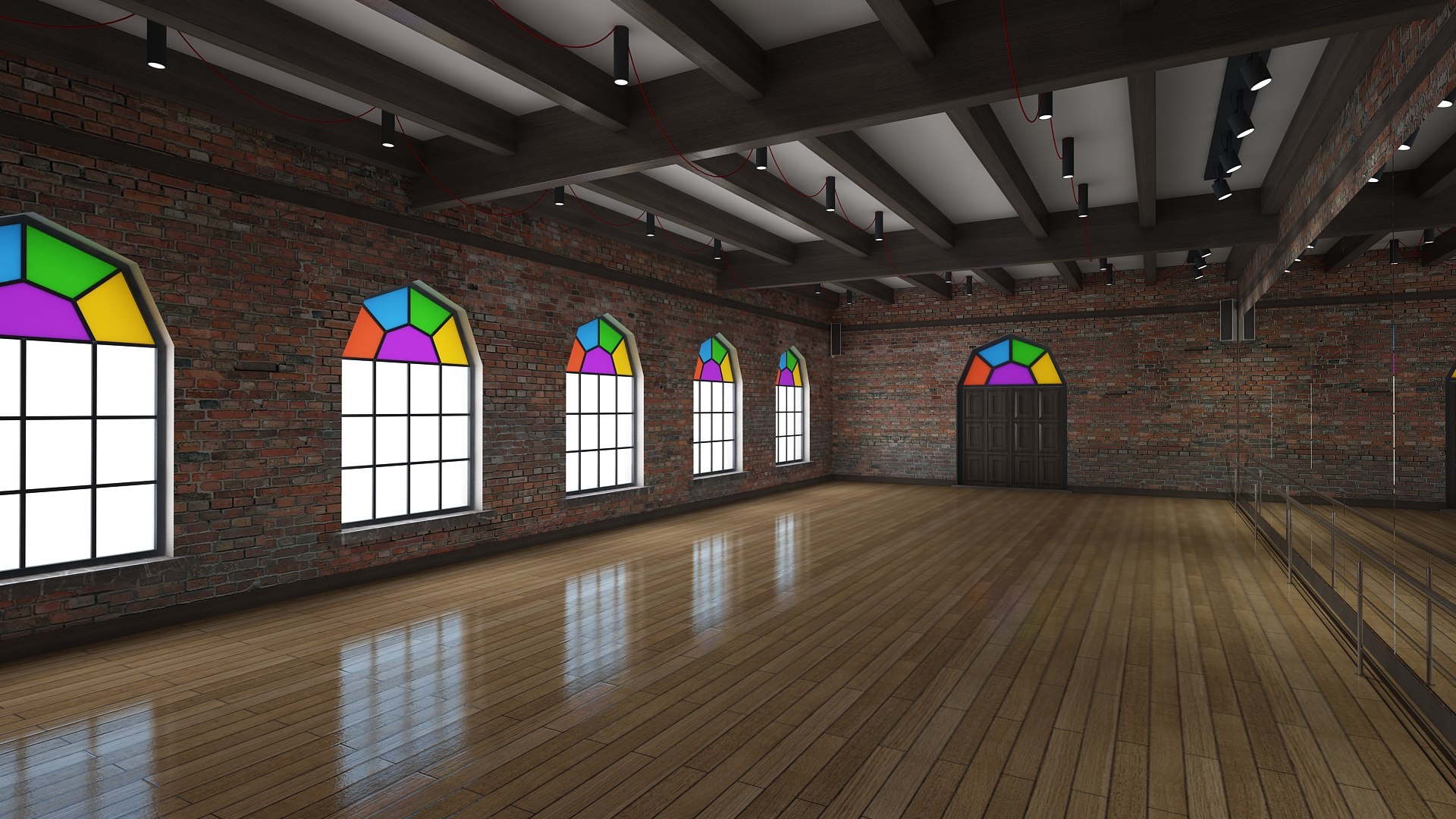 3D Ballet-dance Studio Model - TurboSquid 1373534