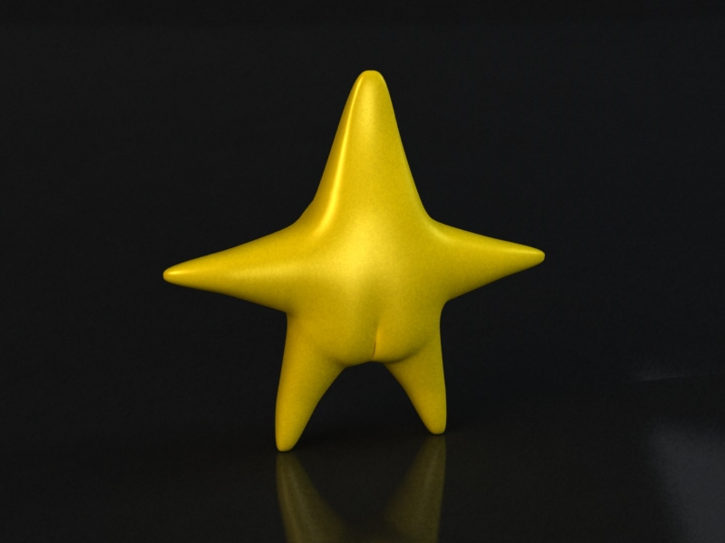 Character Cartoon Star 3d Model