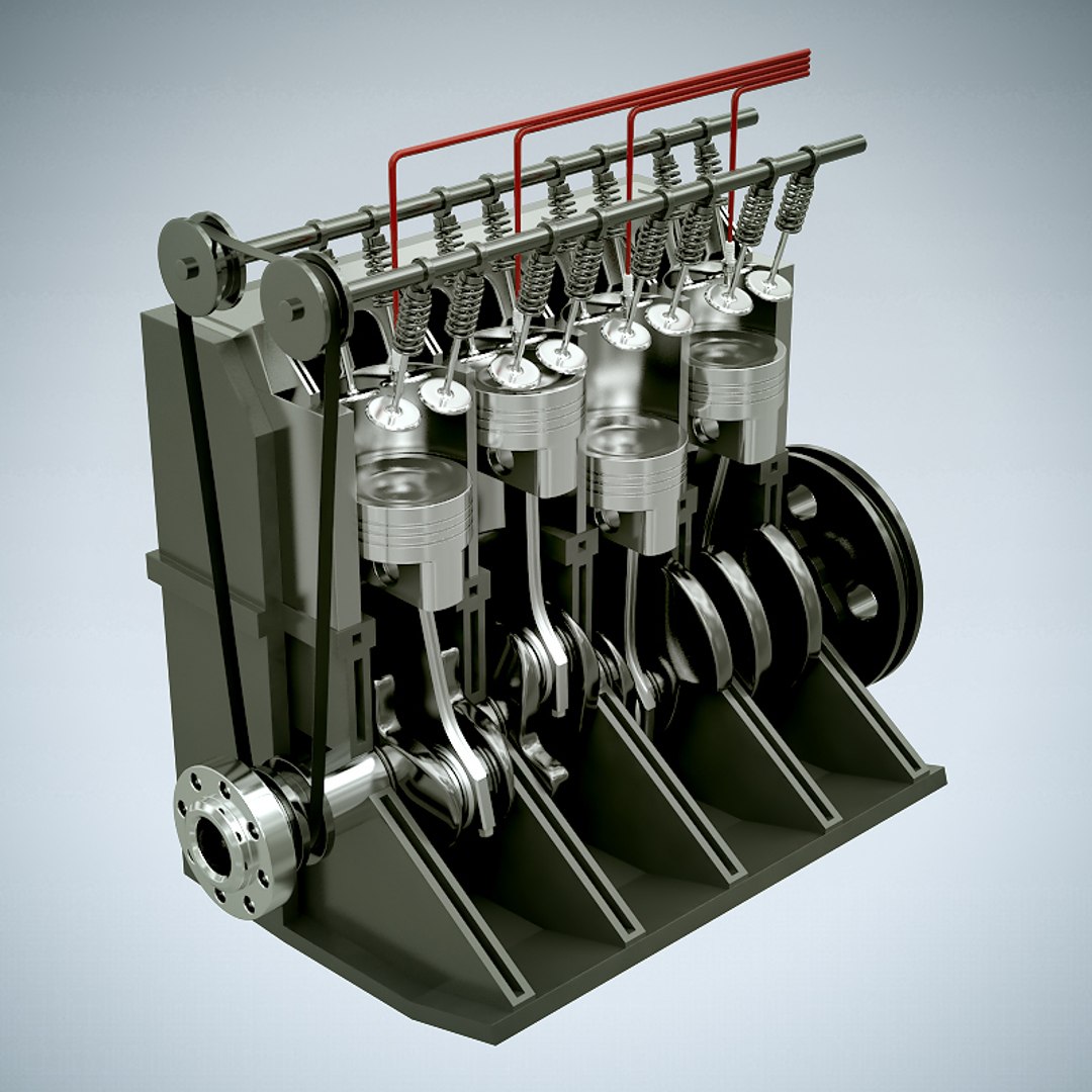 3ds Max Engine L4 16v Section