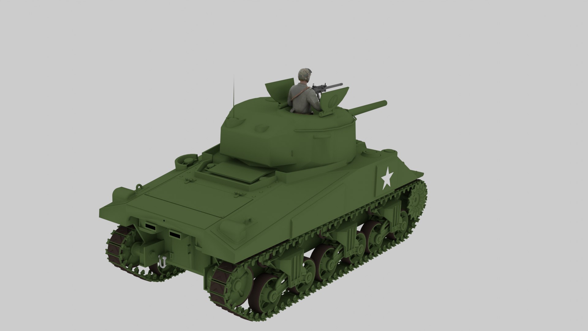 3D US Army Sherman Tank World War 2 - TurboSquid 1853880