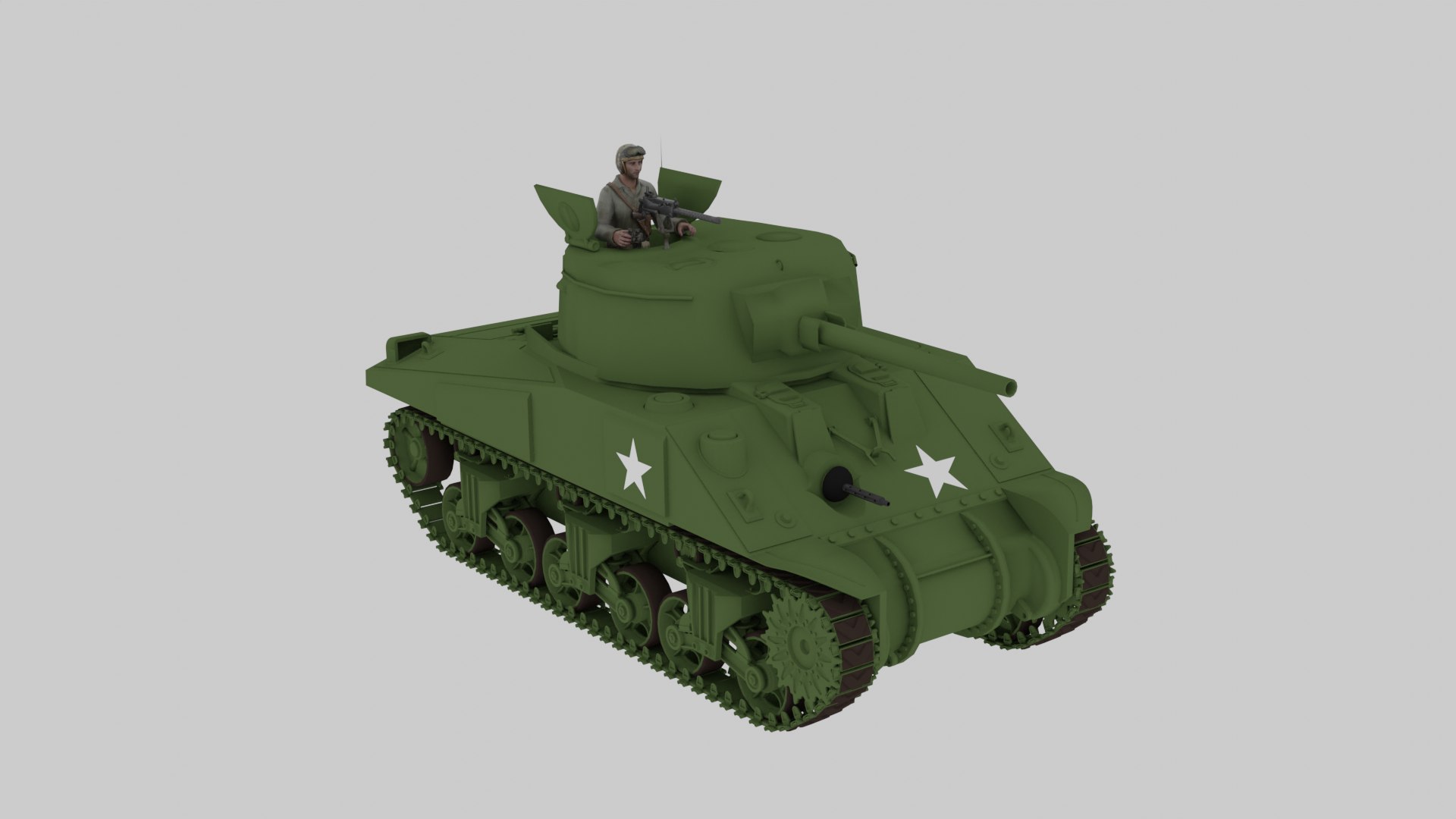 3D US Army Sherman Tank World War 2 - TurboSquid 1853880