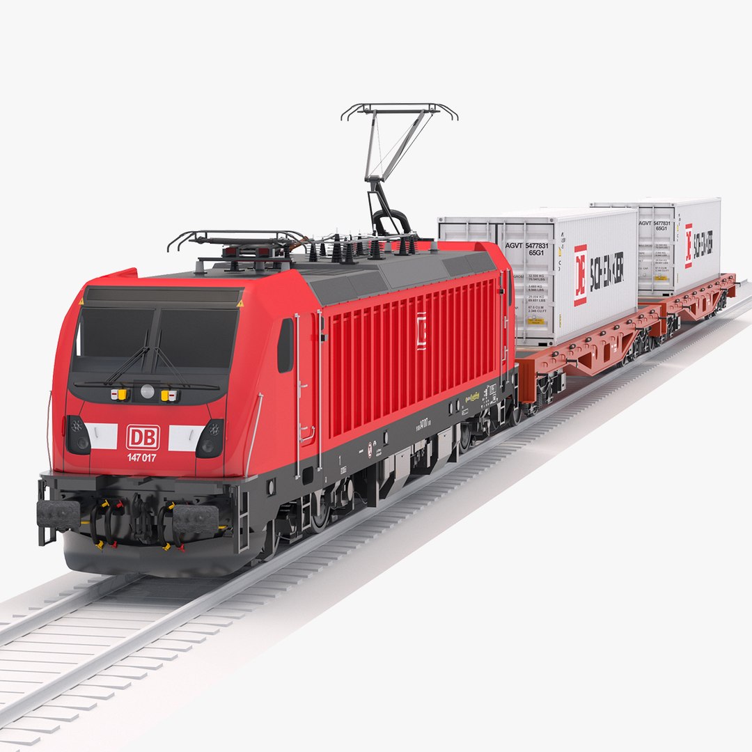 modèle 3D de Bombardier TRAXX AC3 DB Cargo - TurboSquid 2039695