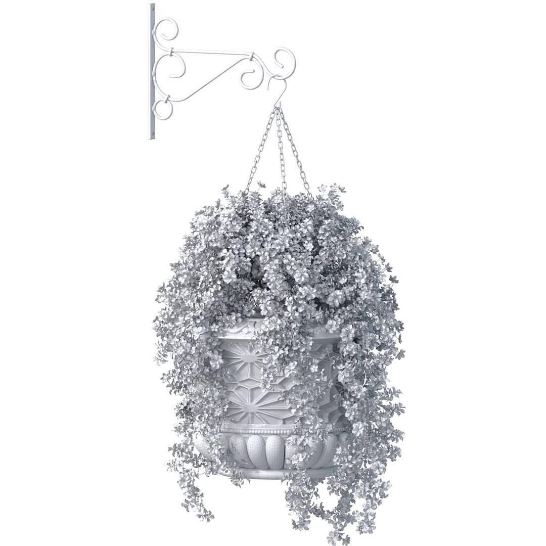 Hanging Basket Flowerpot Pot In A Luxurious Oriental Eastern Arabic ...