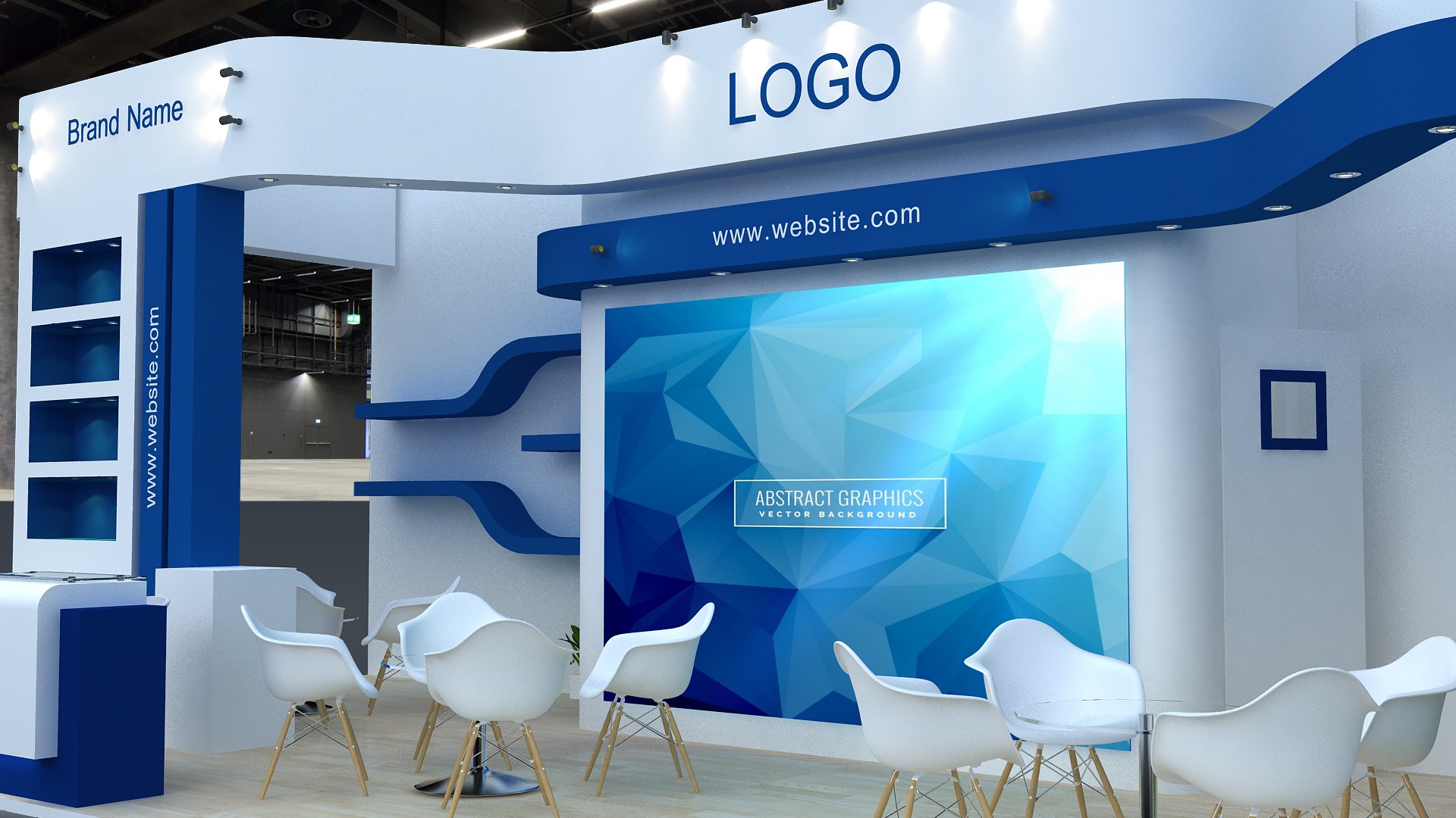 Exhibition 3D Model - TurboSquid 2150604