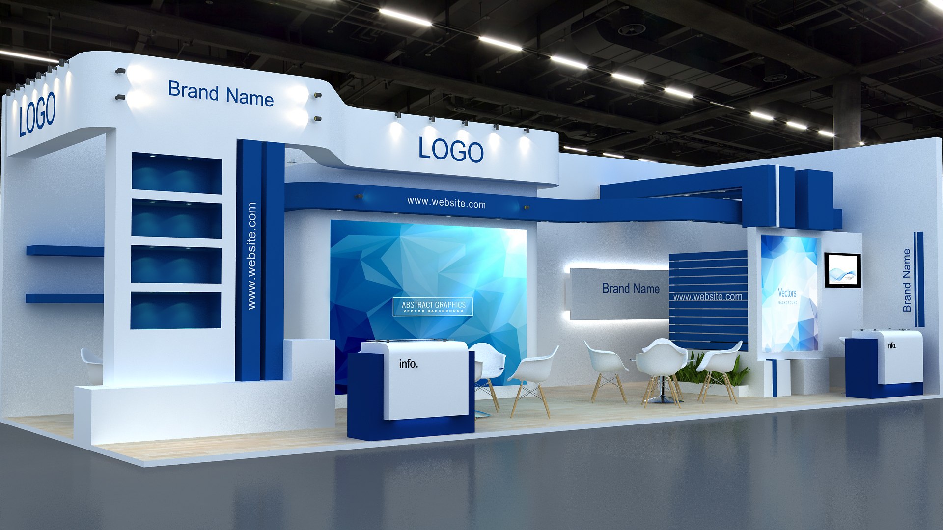 Exhibition 3D Model - TurboSquid 2150604