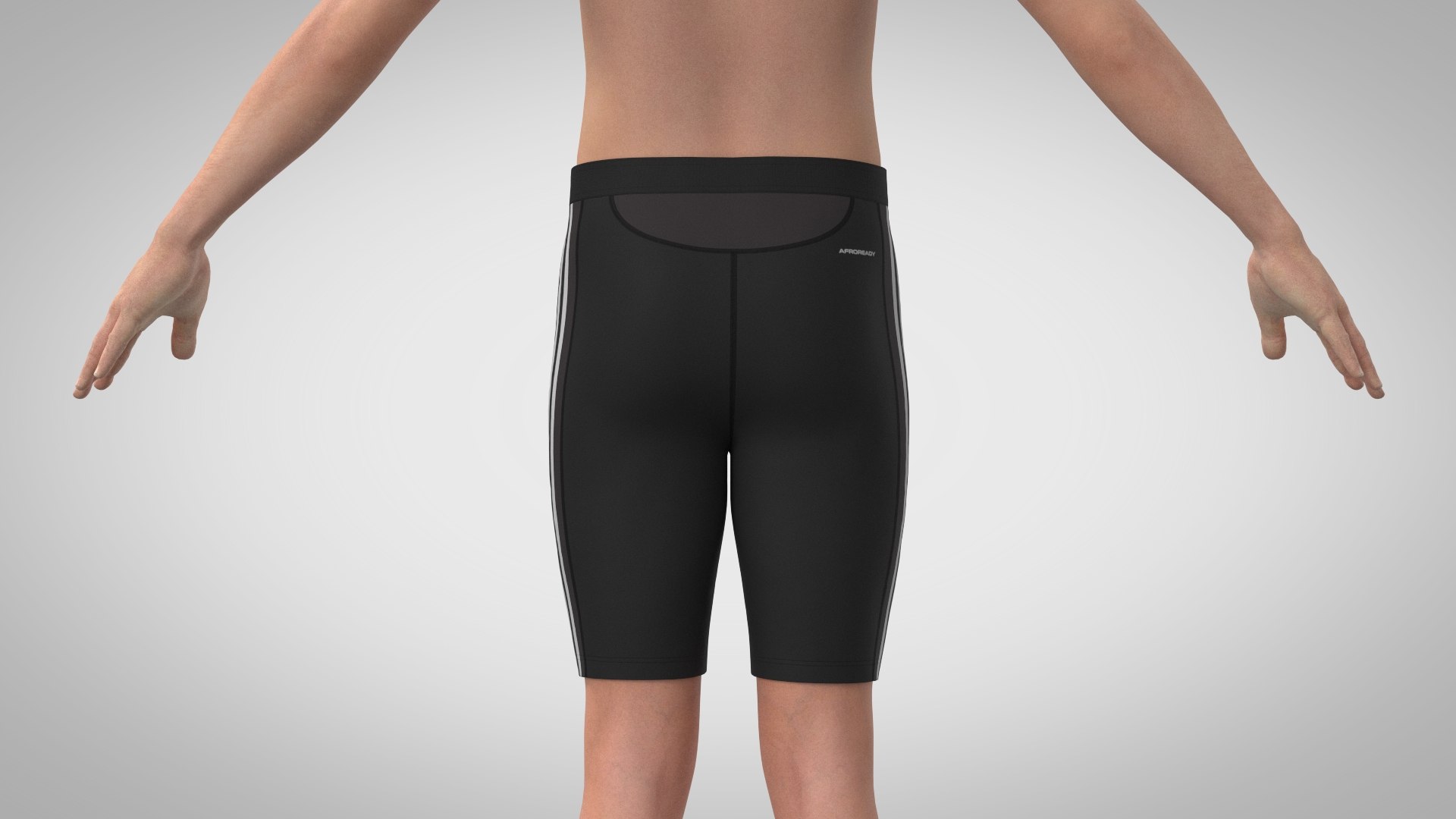 3D Men Short Tights Model - TurboSquid 2068364