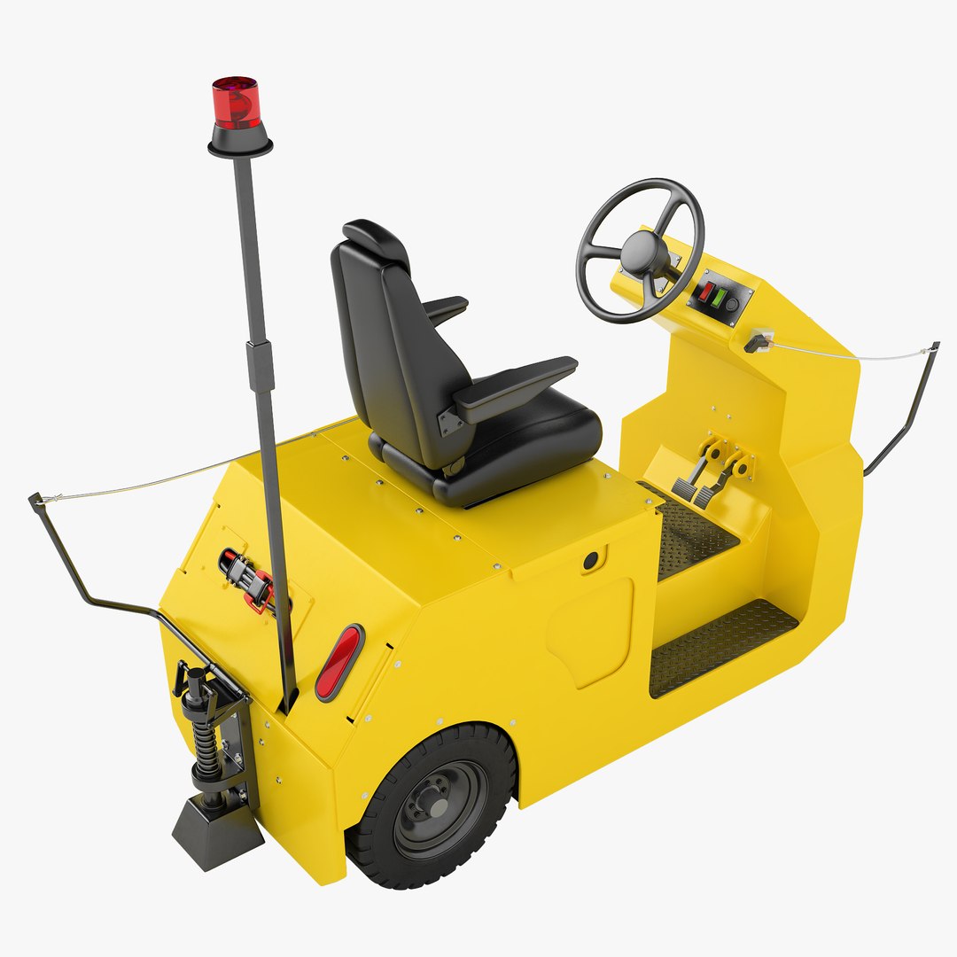 3D Electric Industrial Tugger 05 model - TurboSquid 1733693