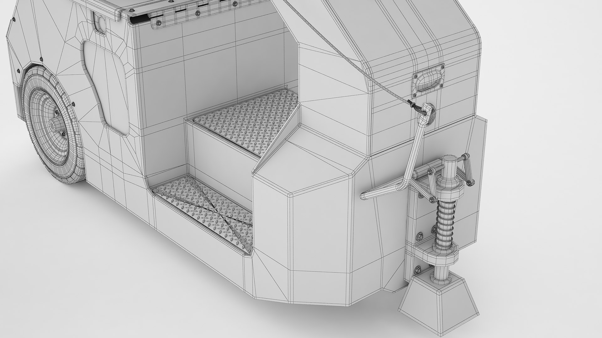 3D Electric Industrial Tugger 05 model - TurboSquid 1733693