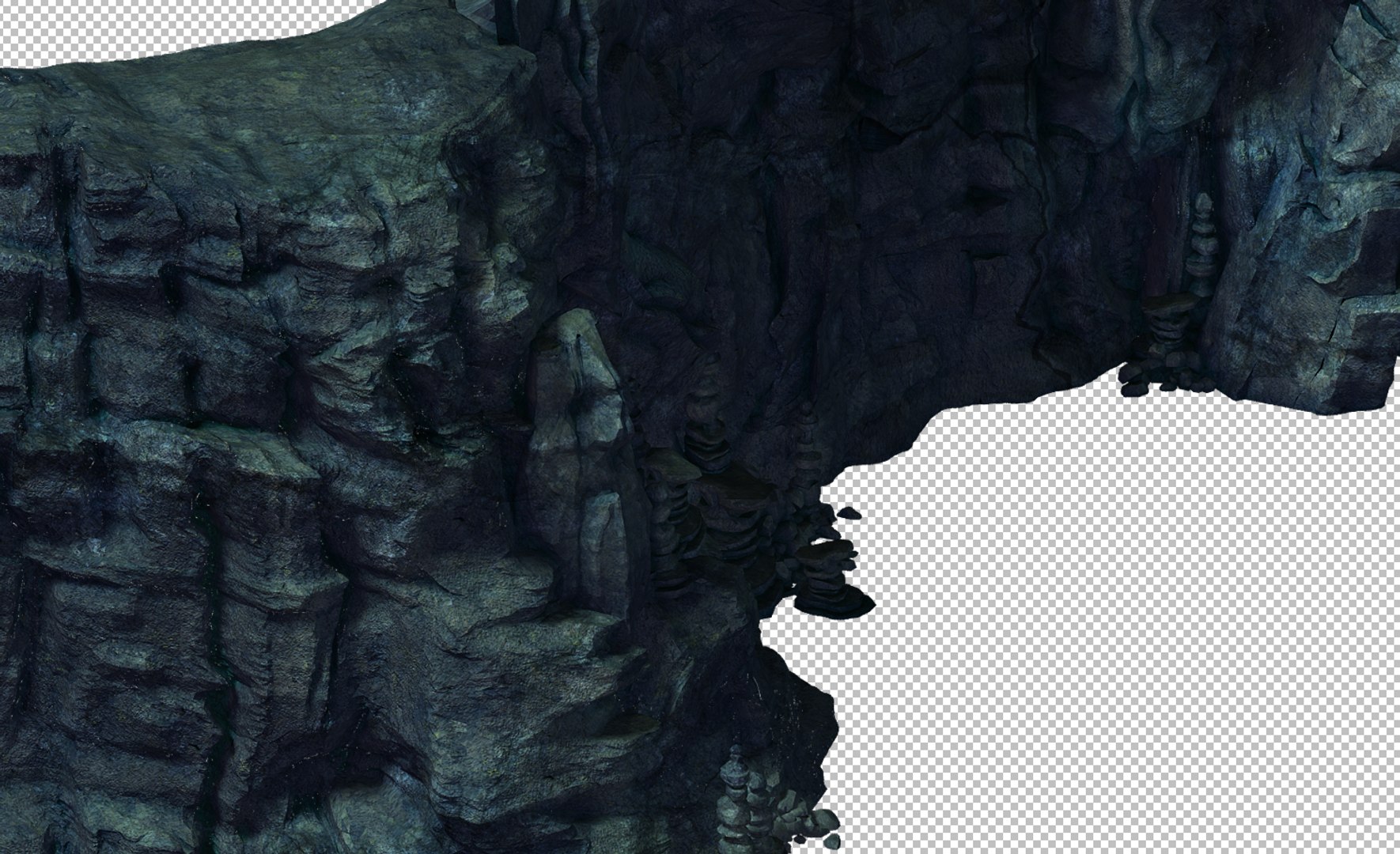 Cave Rock Mountain Model - TurboSquid 1270532