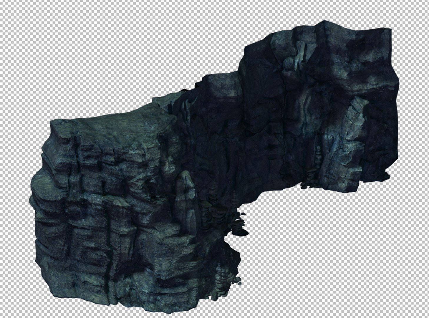 Cave Rock Mountain Model - TurboSquid 1270532