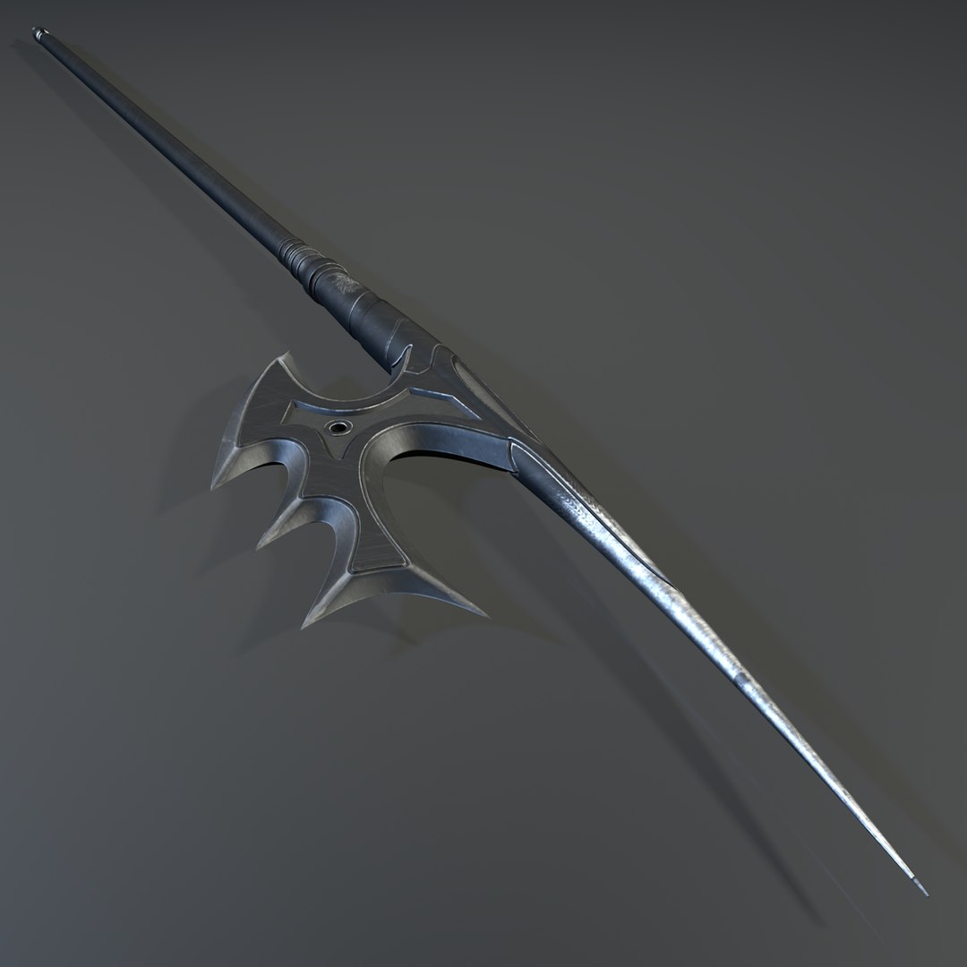 Futuristic Spear 3d Model