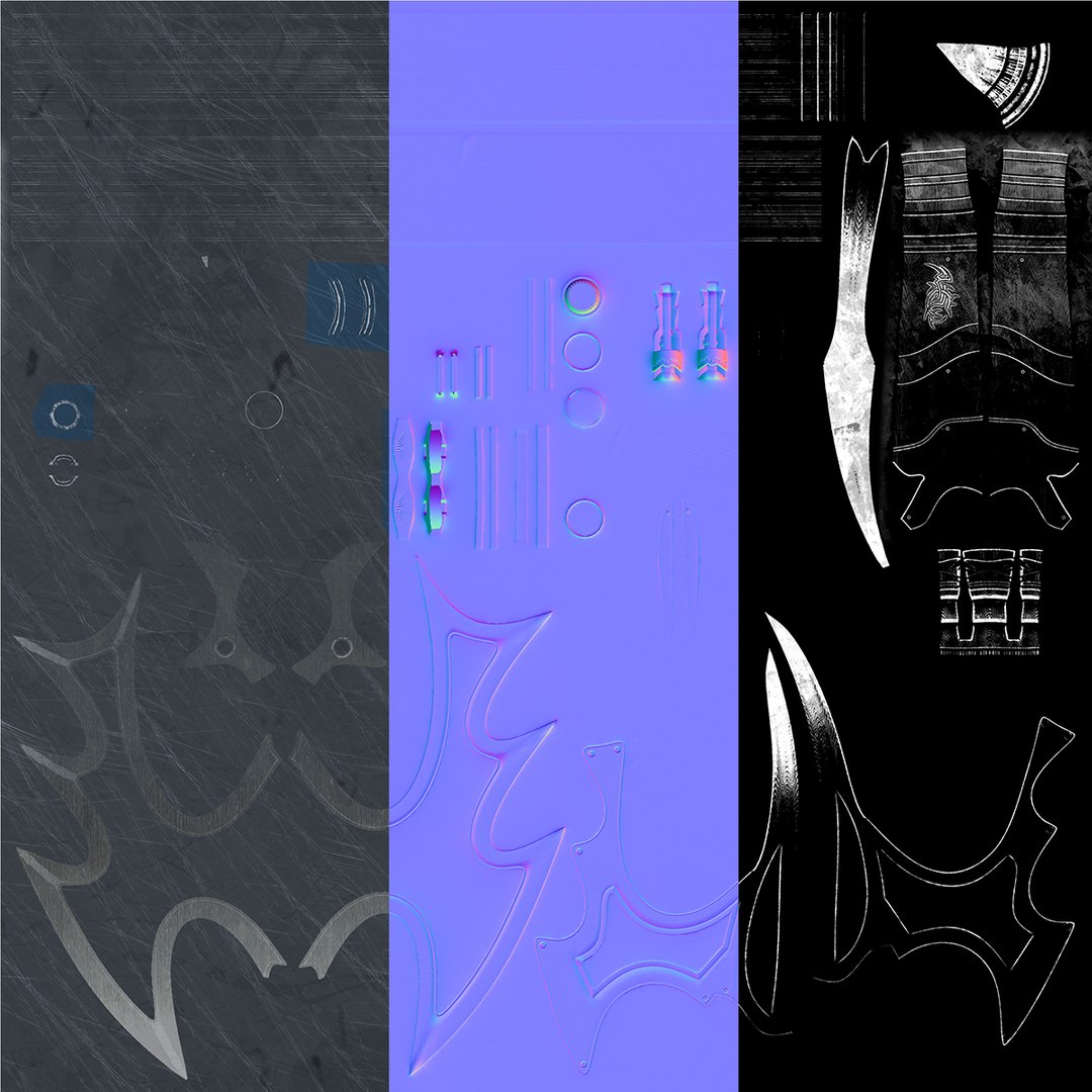 Futuristic Spear 3d Model