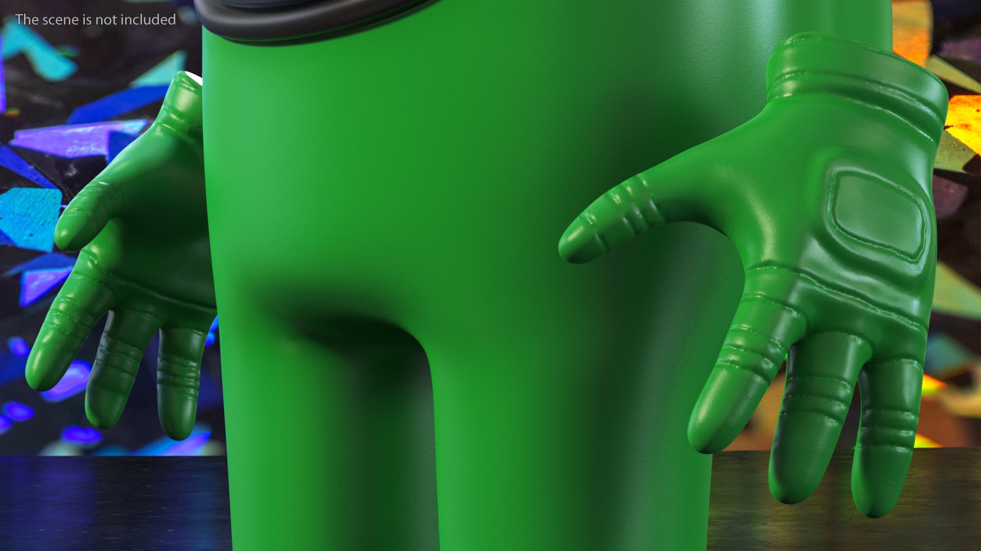 Among Us Green Character 3D - TurboSquid 2003845