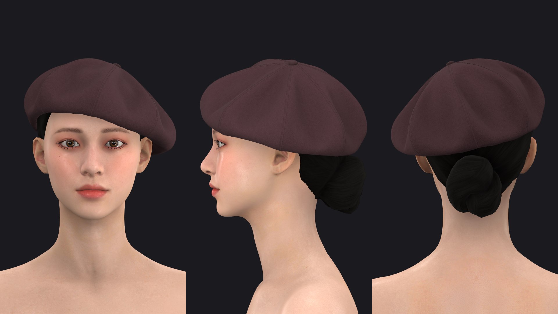 Free 3D 8PANEL BERET Fv2 Zpac Obj Fbx Highpoly Model - TurboSquid 2322449