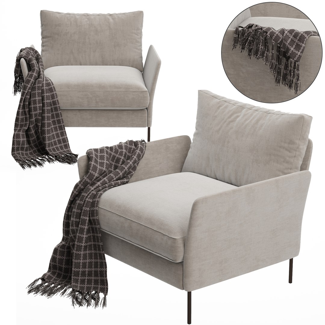 Outline chair 3D model - TurboSquid 1399793