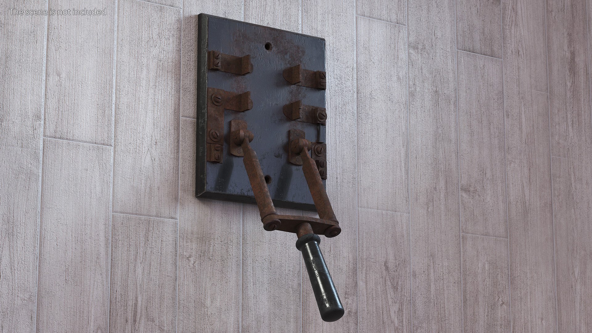 Old Brass And Slate Power Switch 3D Model - TurboSquid 2051105