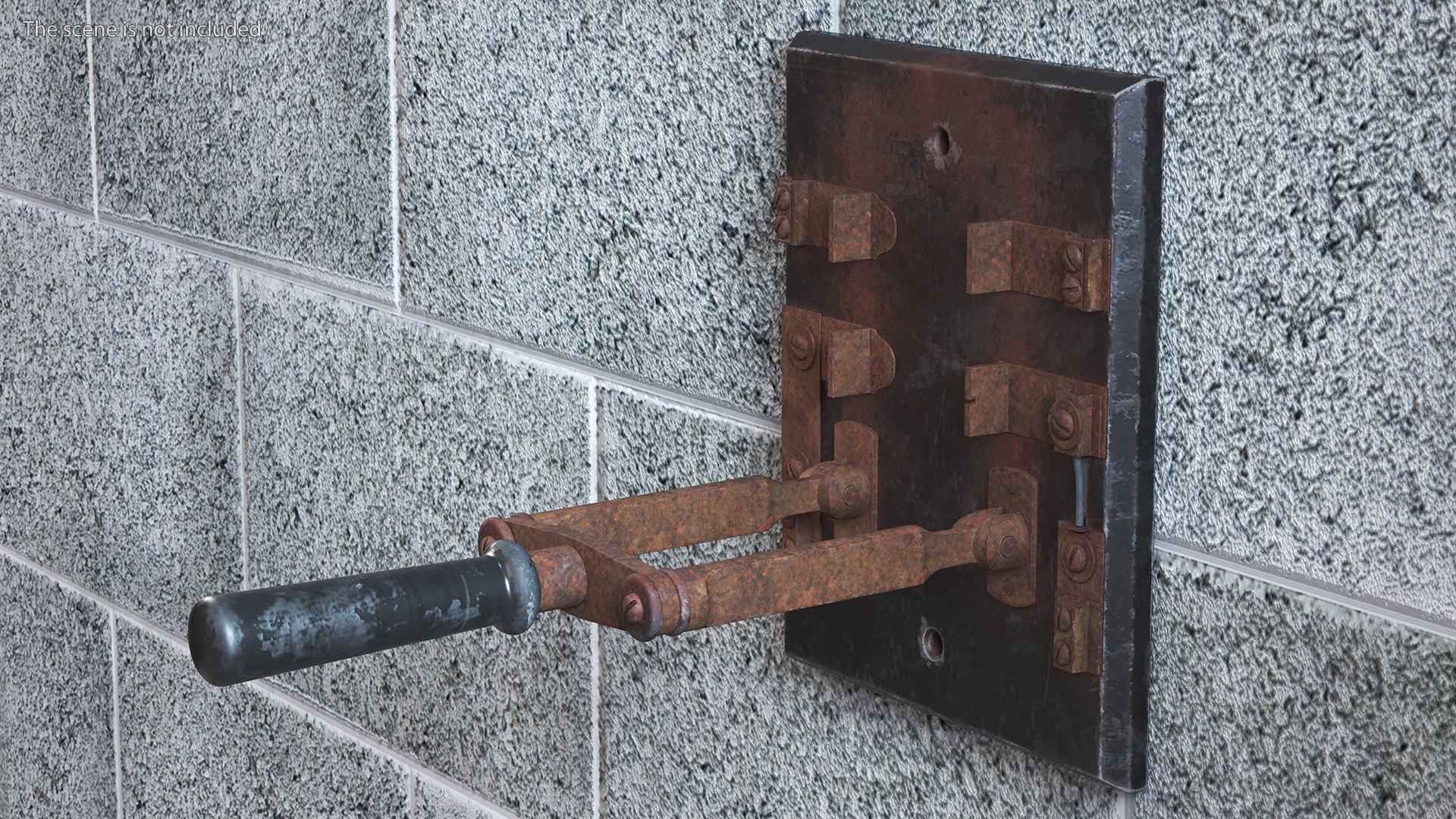 Old Brass And Slate Power Switch 3D Model - TurboSquid 2051105