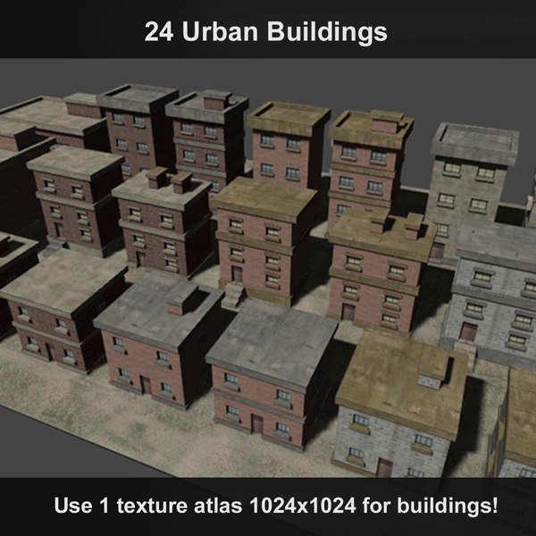 obj 24 urban buildings