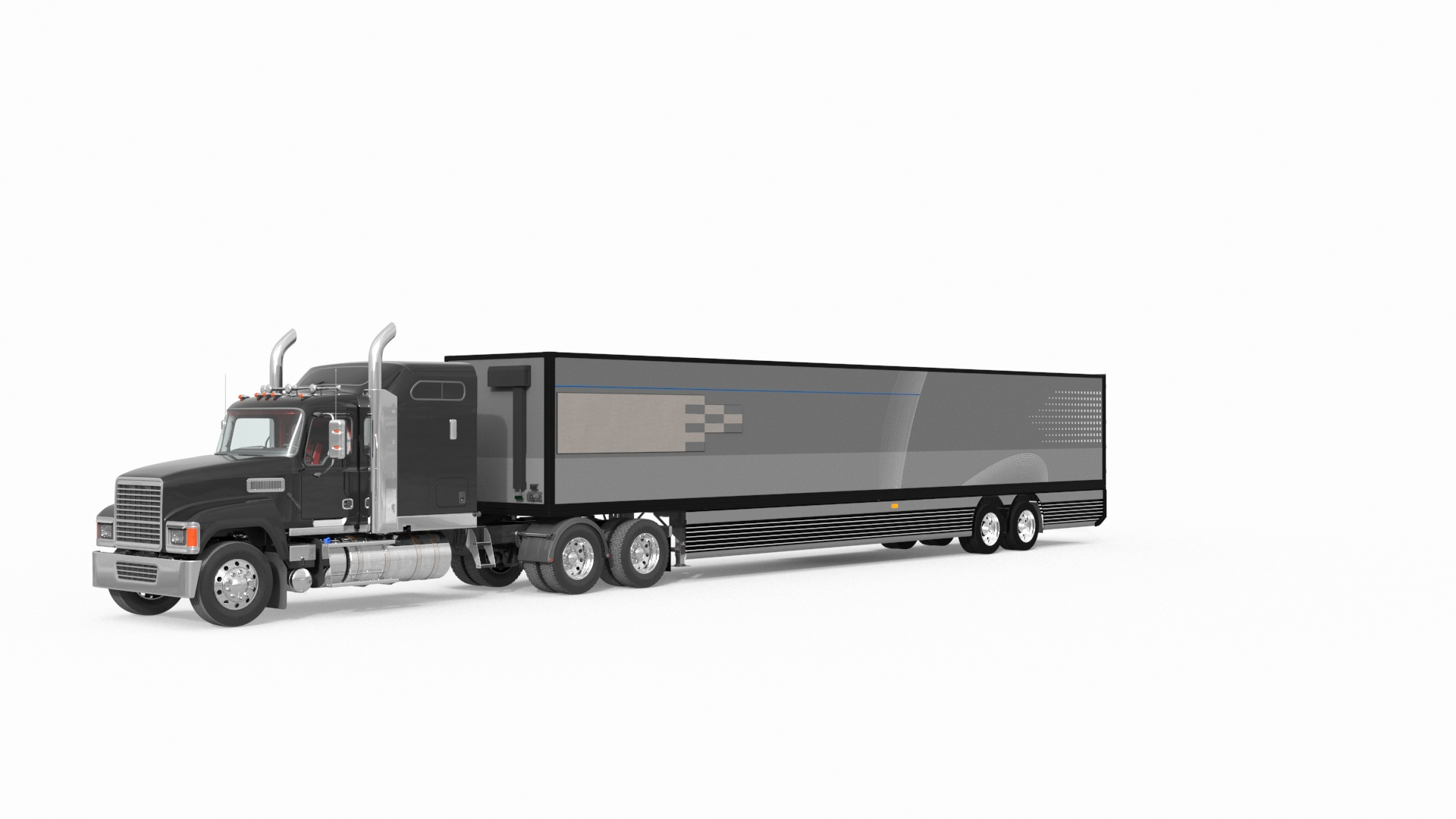 Freight Truck With Futuristic Trailer Rigged For Maya 3D - TurboSquid ...