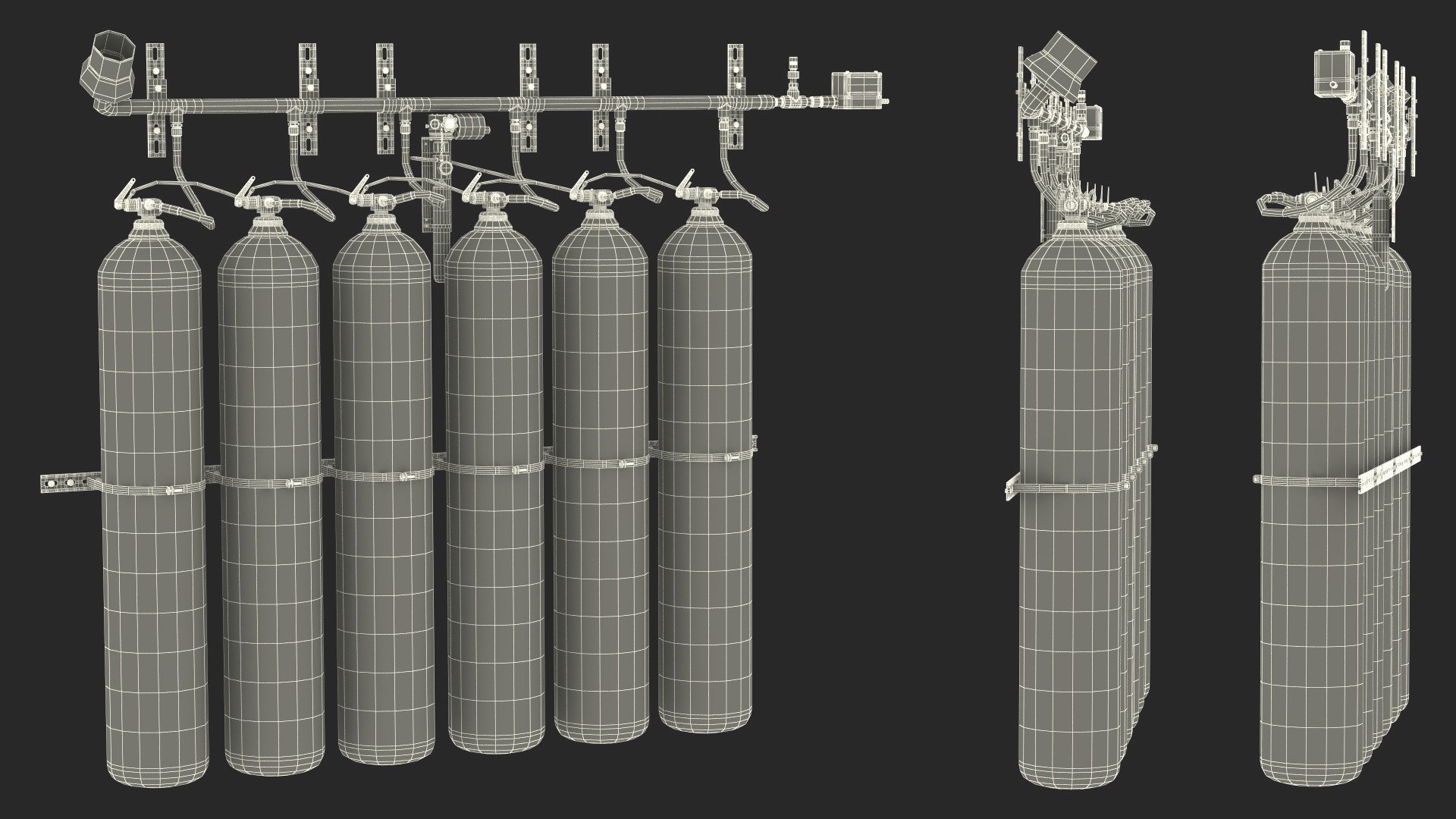Dioxide Fire Extinguisher System 3D - TurboSquid 2238813