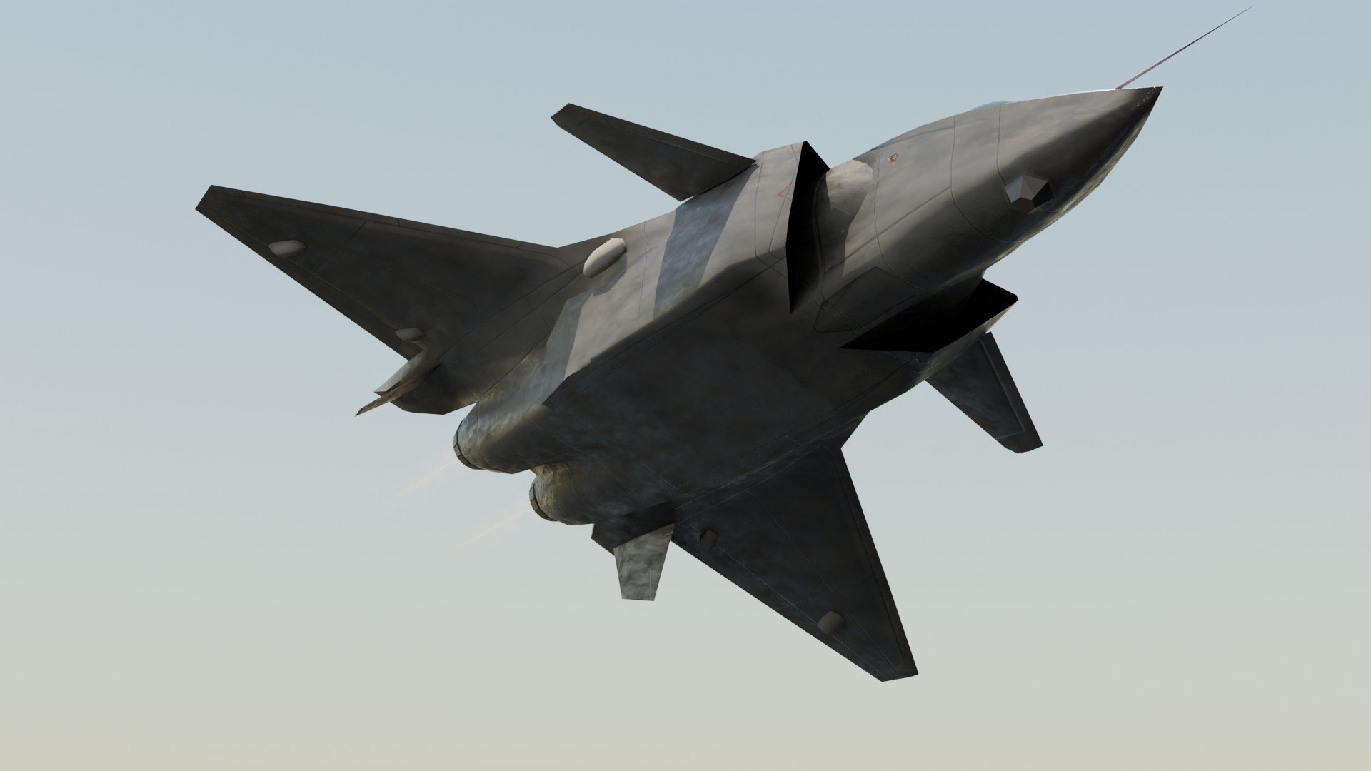 3D Chengdu J-20 Mighty Dragon Lowpoly Jet Fighter Model - TurboSquid ...