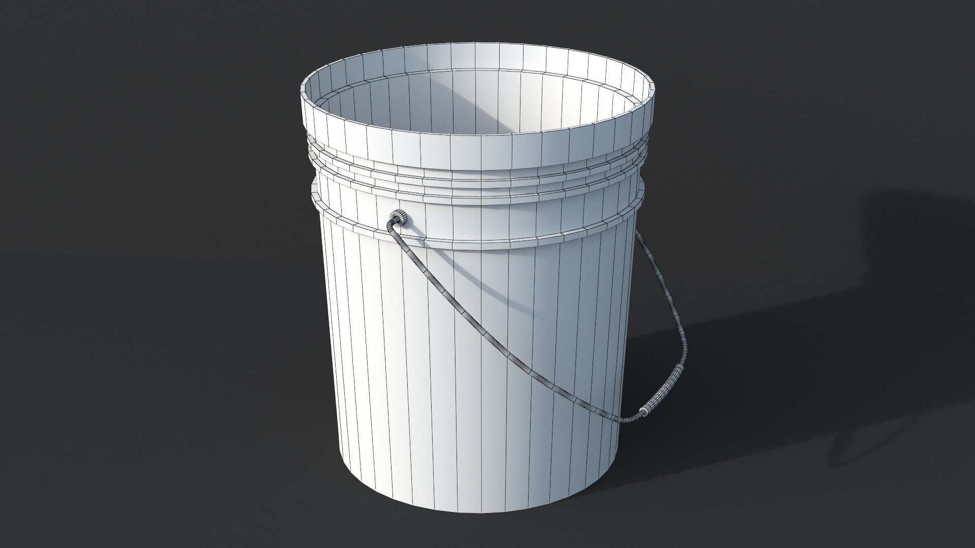 3D Plastic Bucket Old HD - TurboSquid 2130208