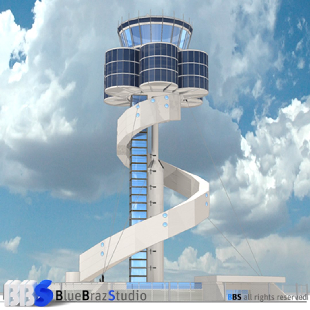 3d Sydney Airport Control Tower Model