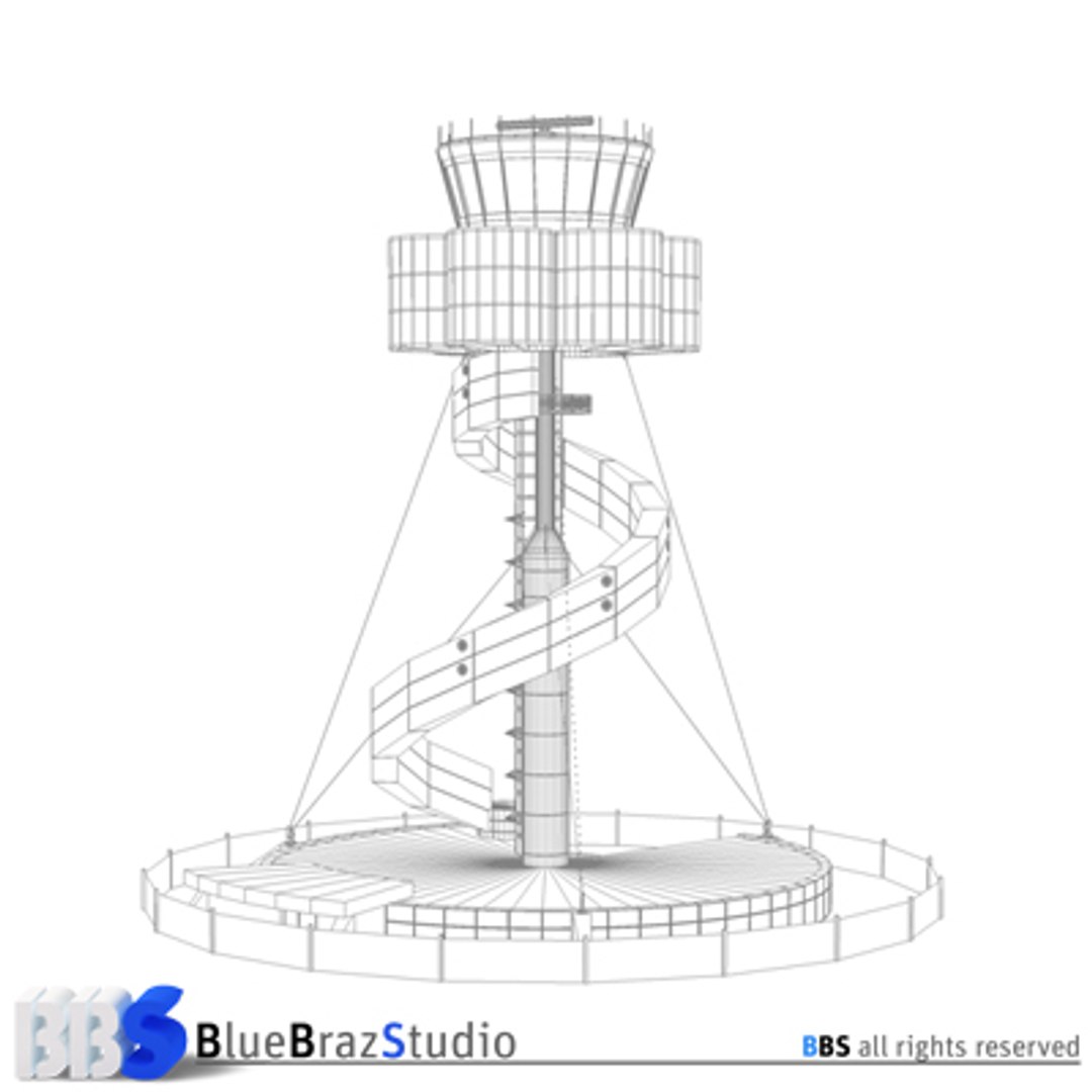 3d Sydney Airport Control Tower Model