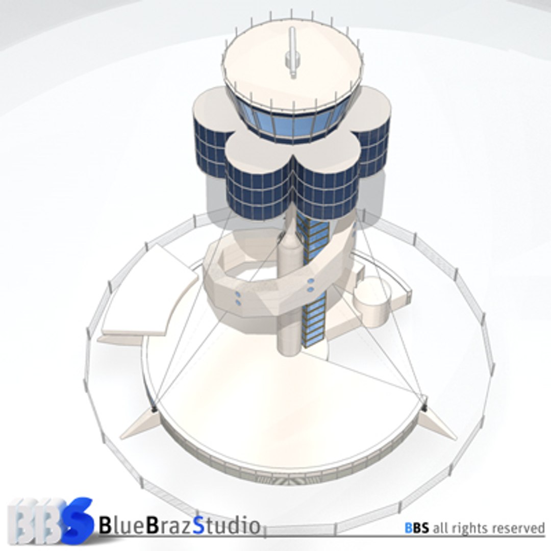 3d Sydney Airport Control Tower Model