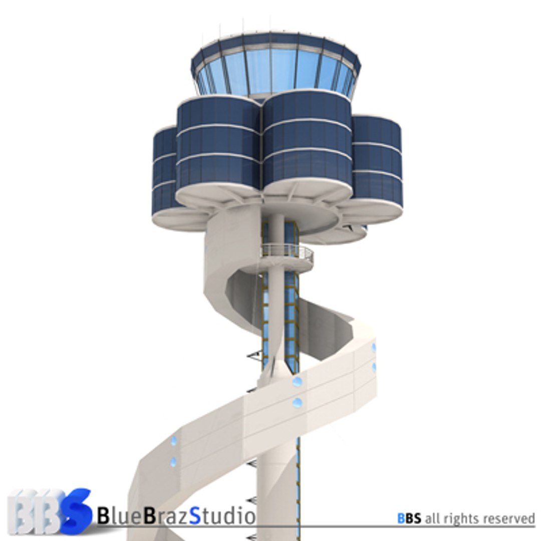 3d Sydney Airport Control Tower Model