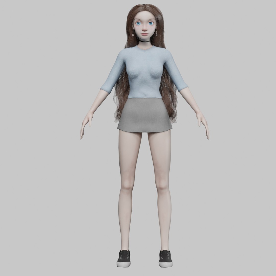 3D Model Pretty Cute Girl V37463 - TurboSquid 2263613