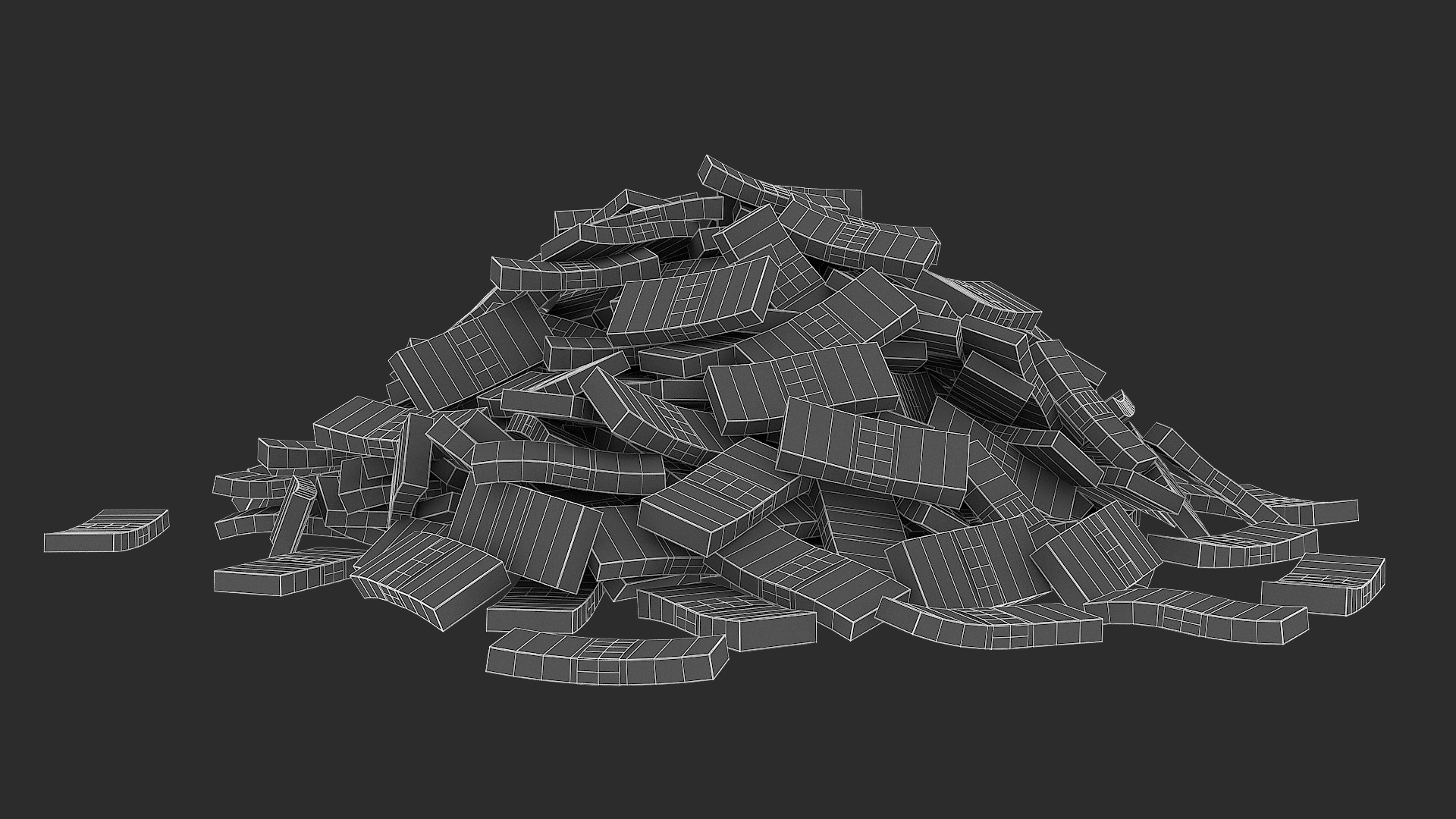 100 Dollar Bill Stack 3D Model - TurboSquid 1646323